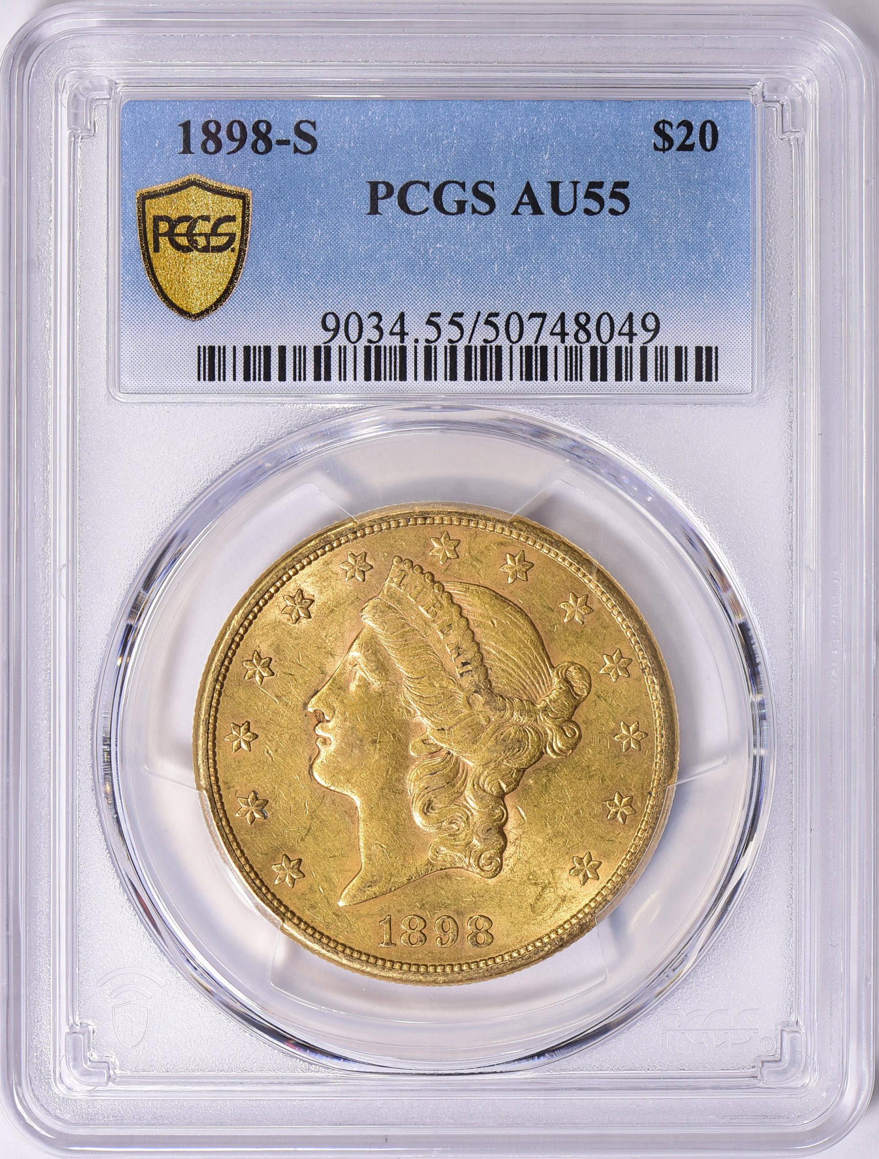 1898-S Liberty Gold Double Eagle PCGS AU-55 (Item 1698093) | GreatCollections Coin Auctions
