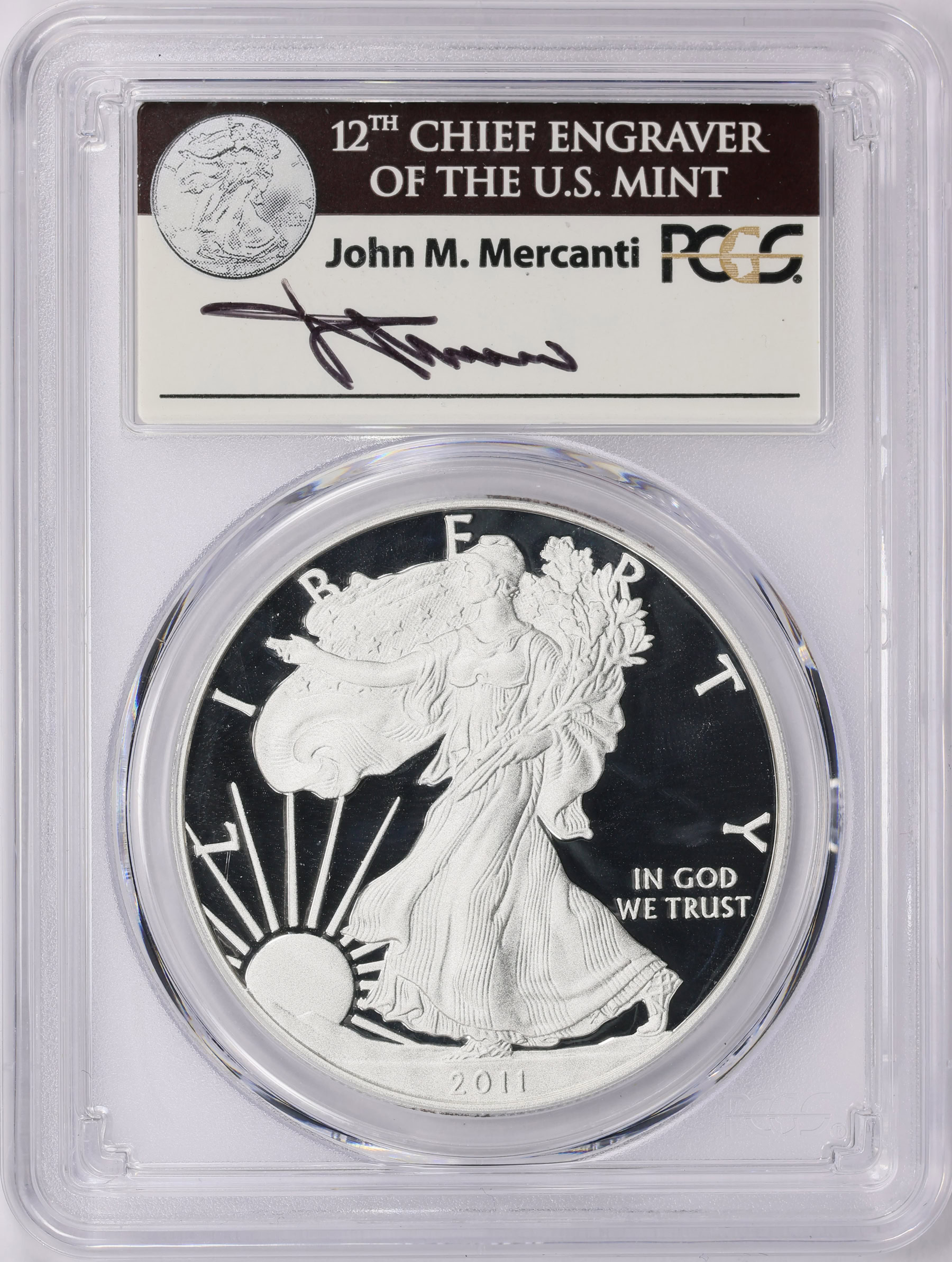 2011-W $1 Silver Eagle 25th Anniversary First Strike PCGS Proof-70 DCAM ...
