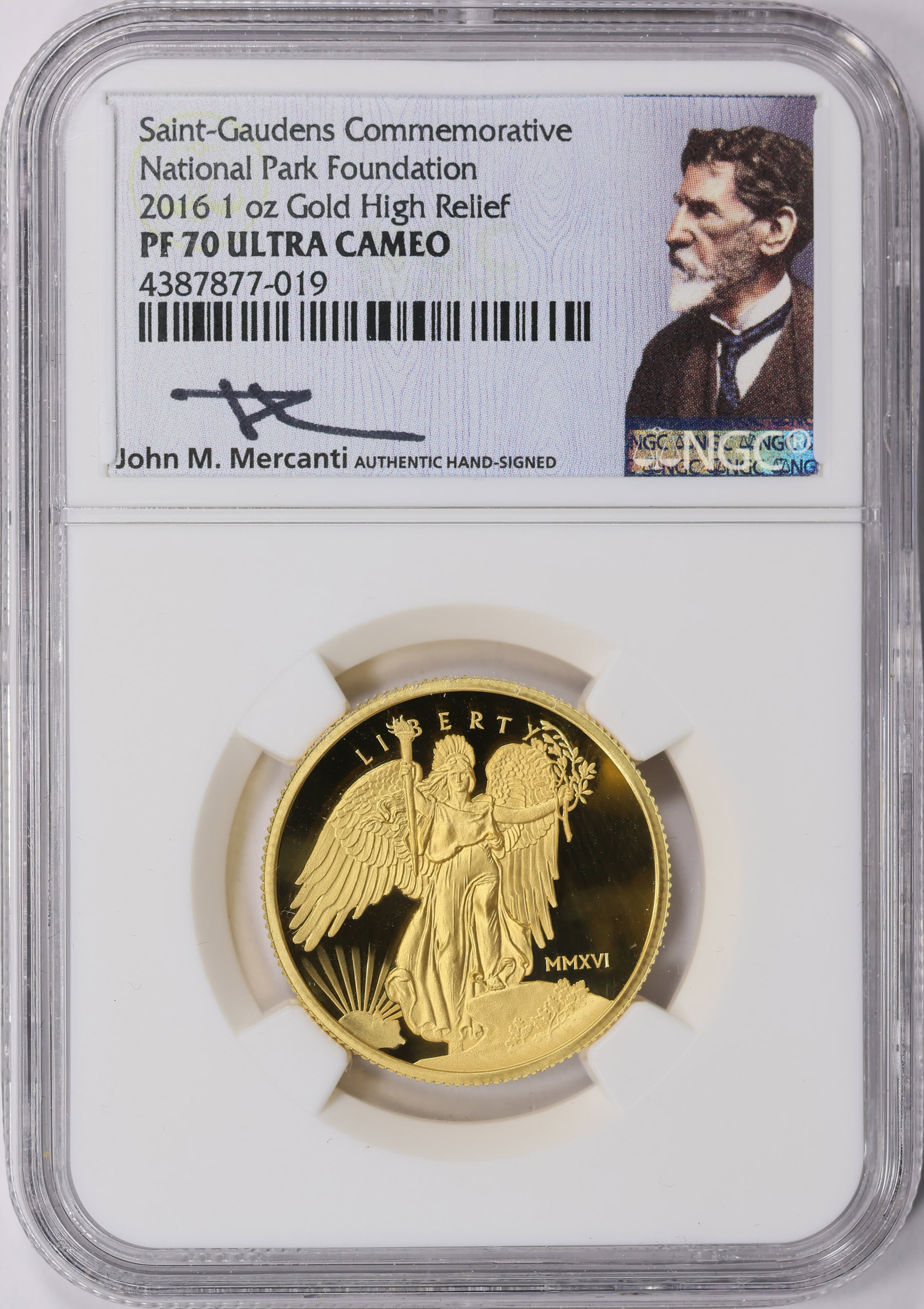 2016 Saint-Gaudens Commemorative National Park Foundation Gold 1 oz ...