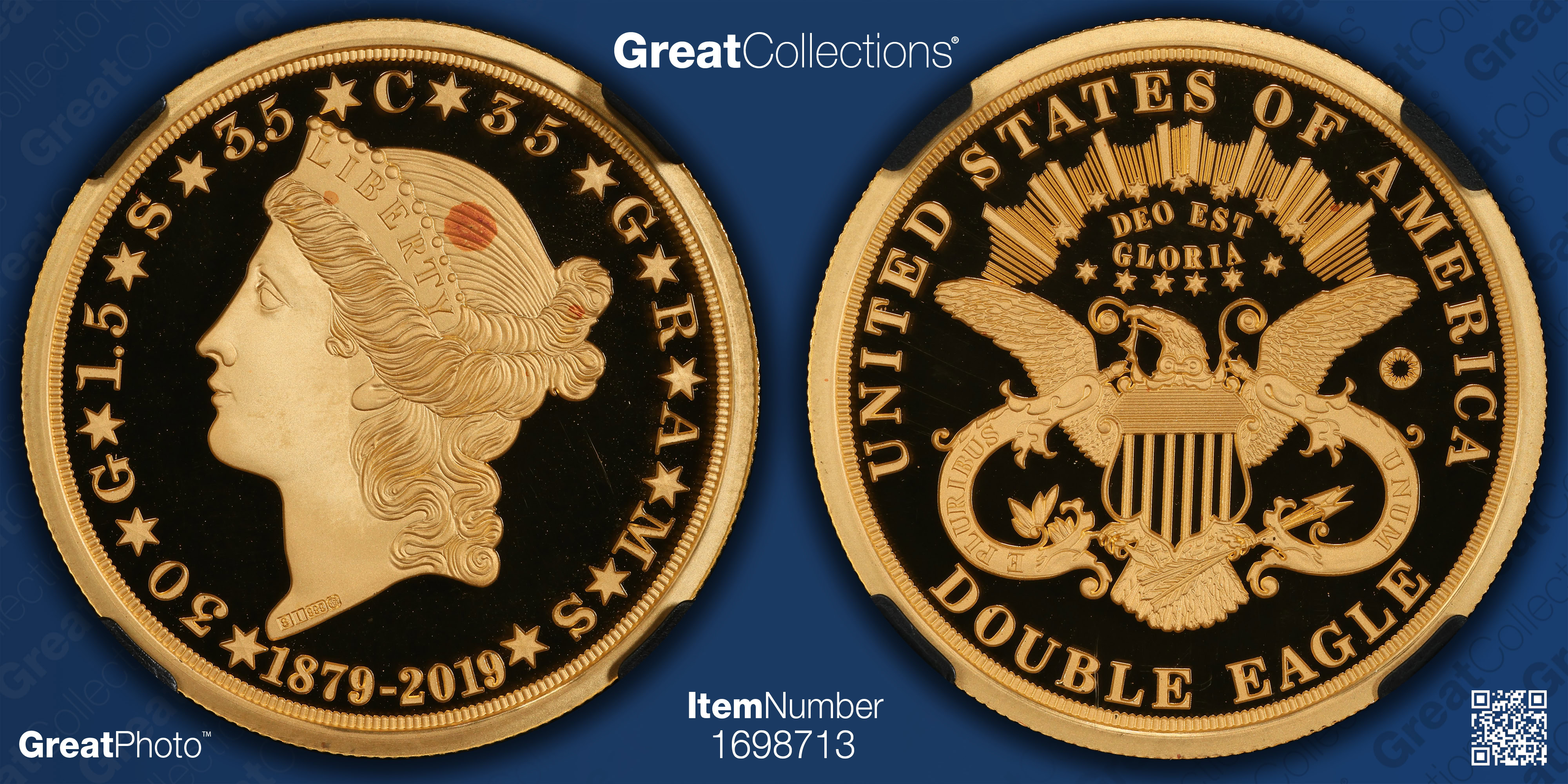 1879-2019 Gold 35 Grams Quintuple Stella Private Issue Struck 2019 ...