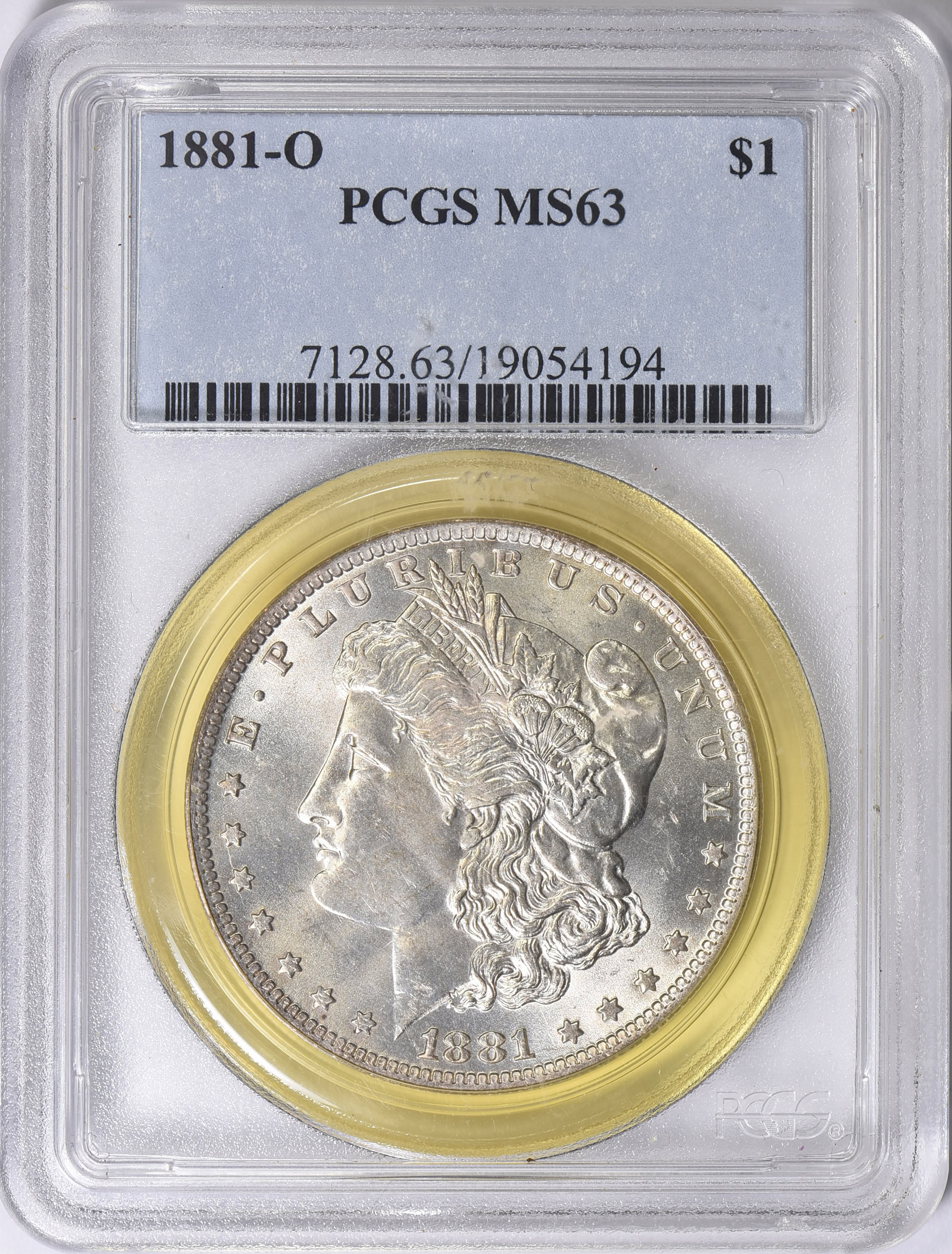 1881-O Morgan Silver Dollar PCGS MS-63 (Item 1698802) | GreatCollections Coin Auctions