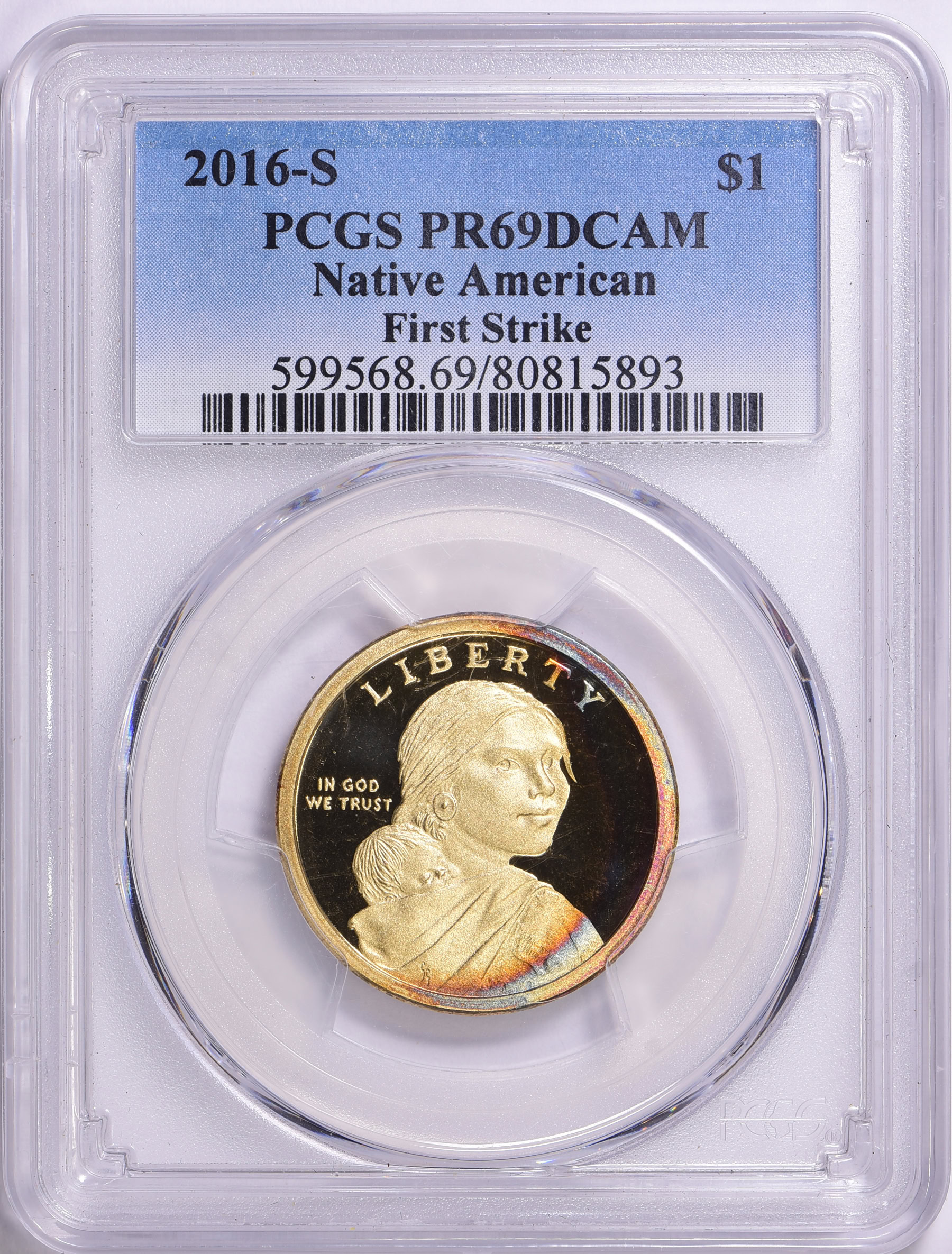 2016-S Sacagawea Dollar Wartime Code Talkers First Strike PCGS Proof-69 ...