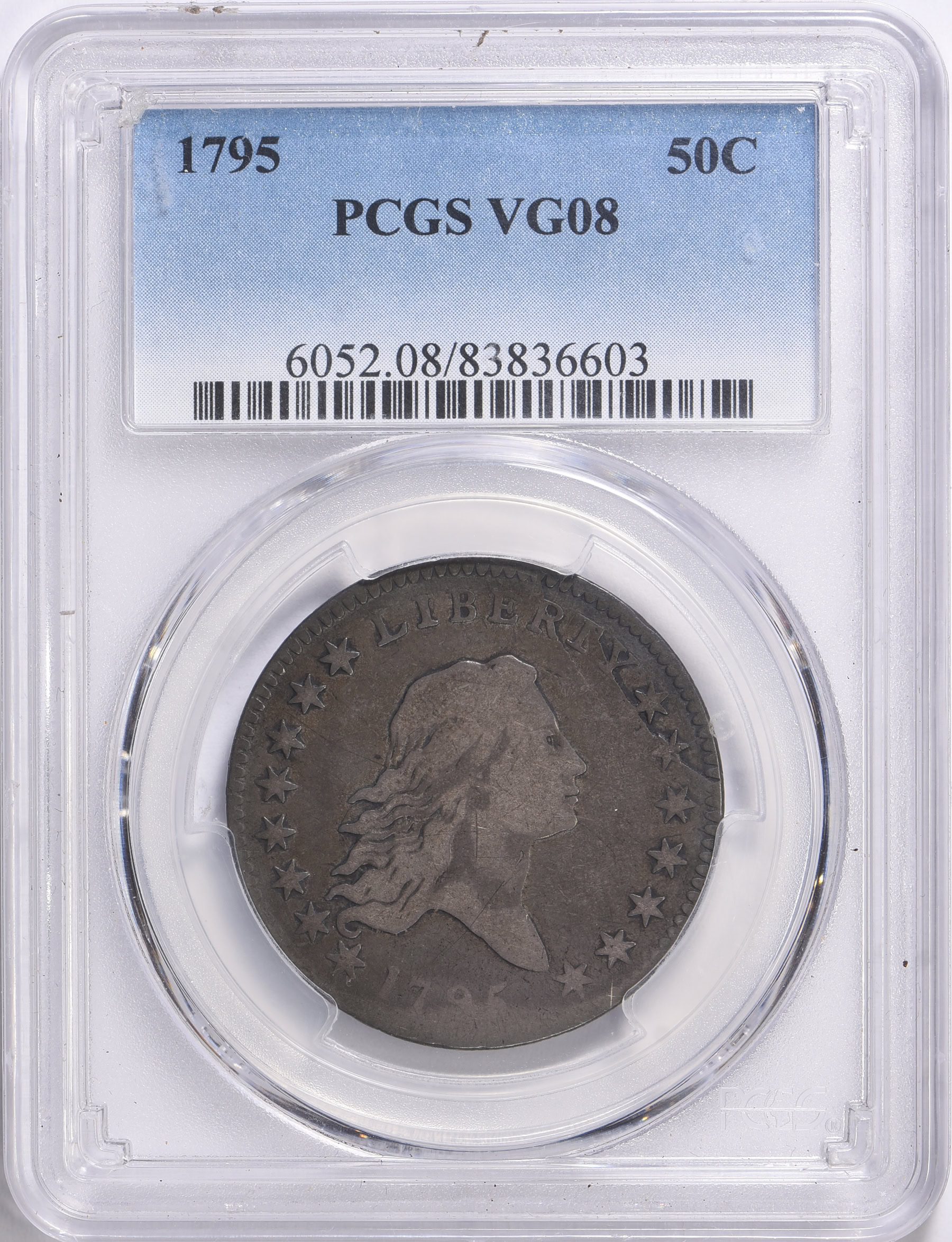 1795 Flowing Hair Half Dollar PCGS VG-08 (Item 1699134) | GreatCollections Coin Auctions