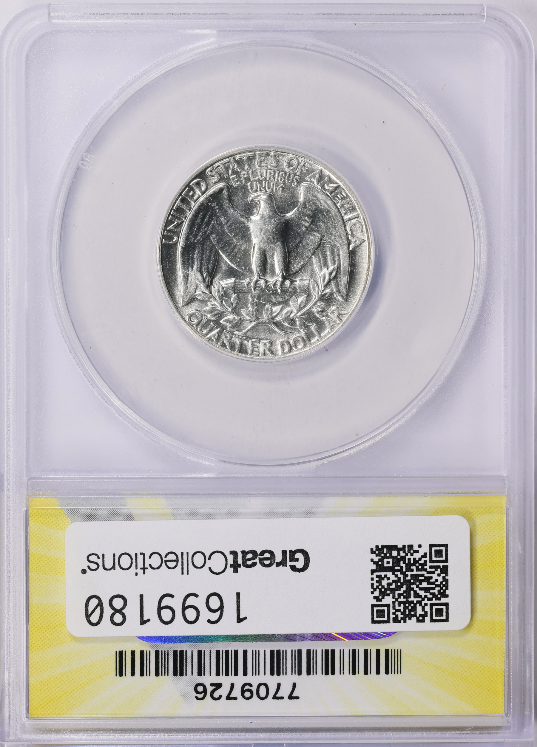1960 Washington Quarter Type B Reverse FS-901 "Proof" Reverse Hub ...