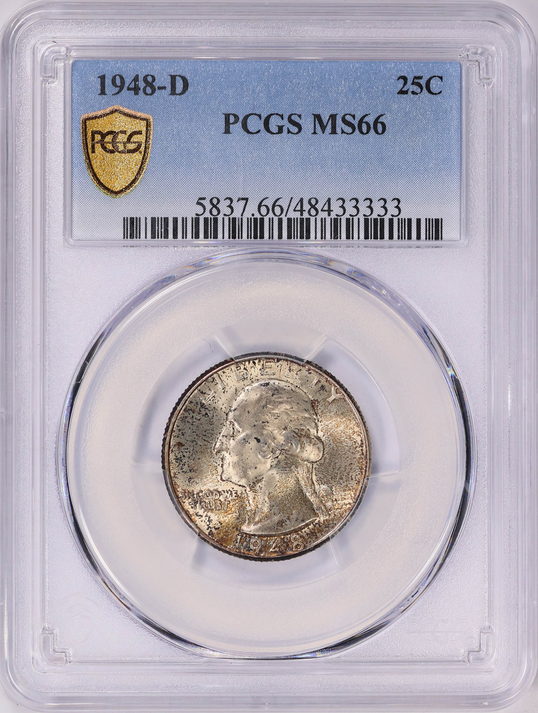 1948-D Washington Quarter PCGS MS-66 (Item 1699222) | GreatCollections Coin Auctions