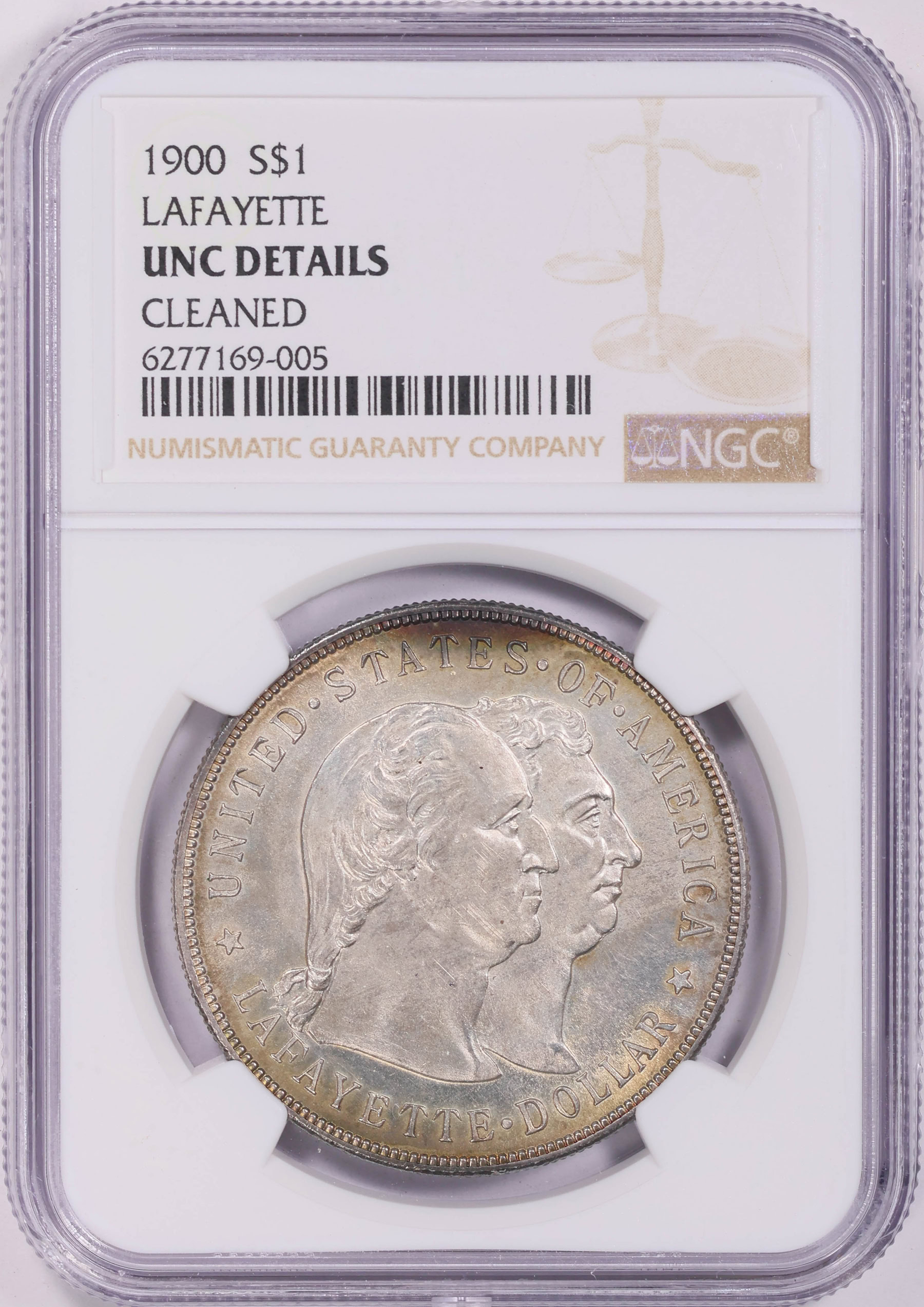 1900 Lafayette Dollar NGC Unc Details (Item 1699240) | GreatCollections ...
