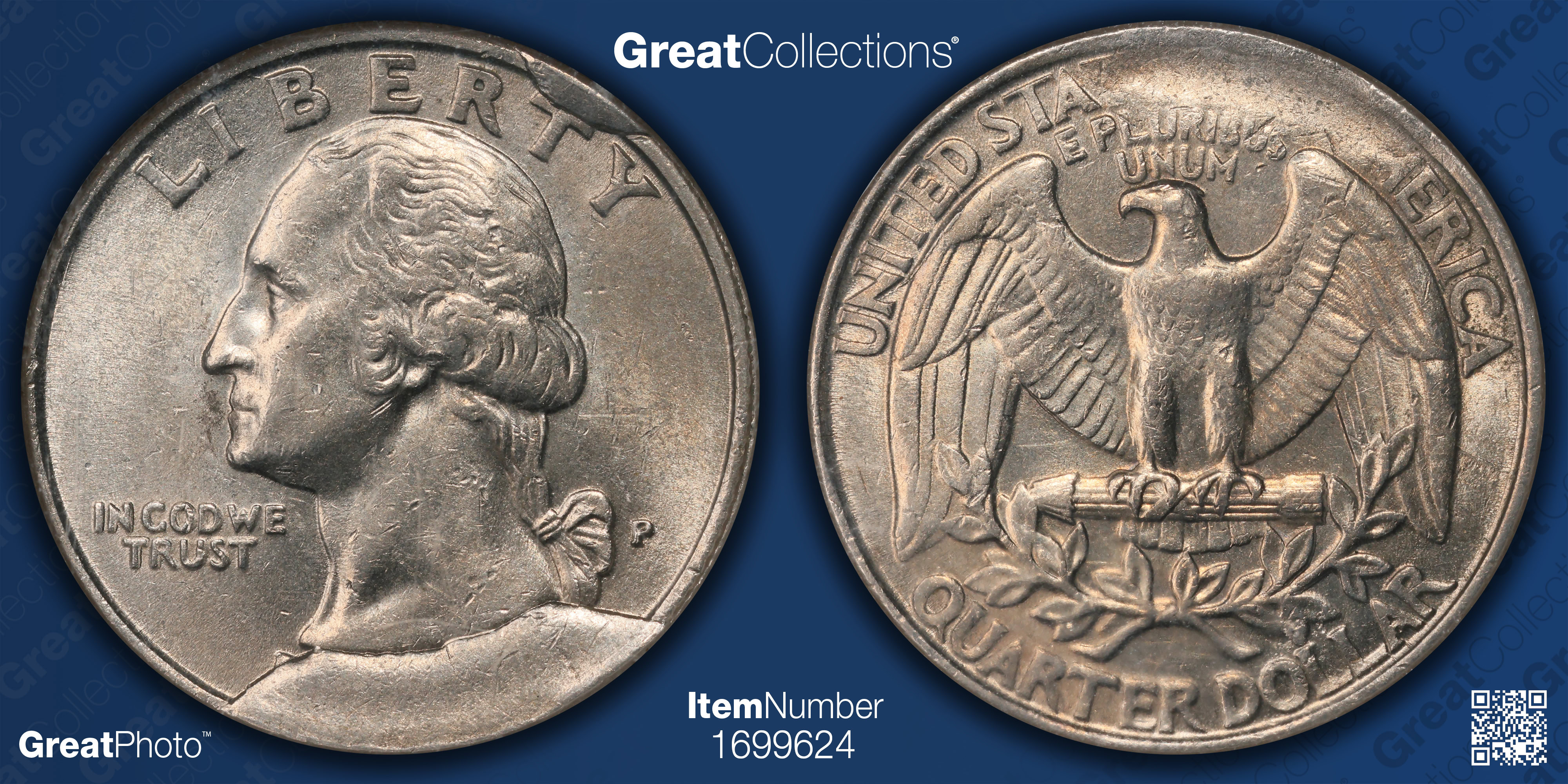 Mint Error Washington Quarter Double Obv Die Break NGC MS-61 | NGC Cert ...