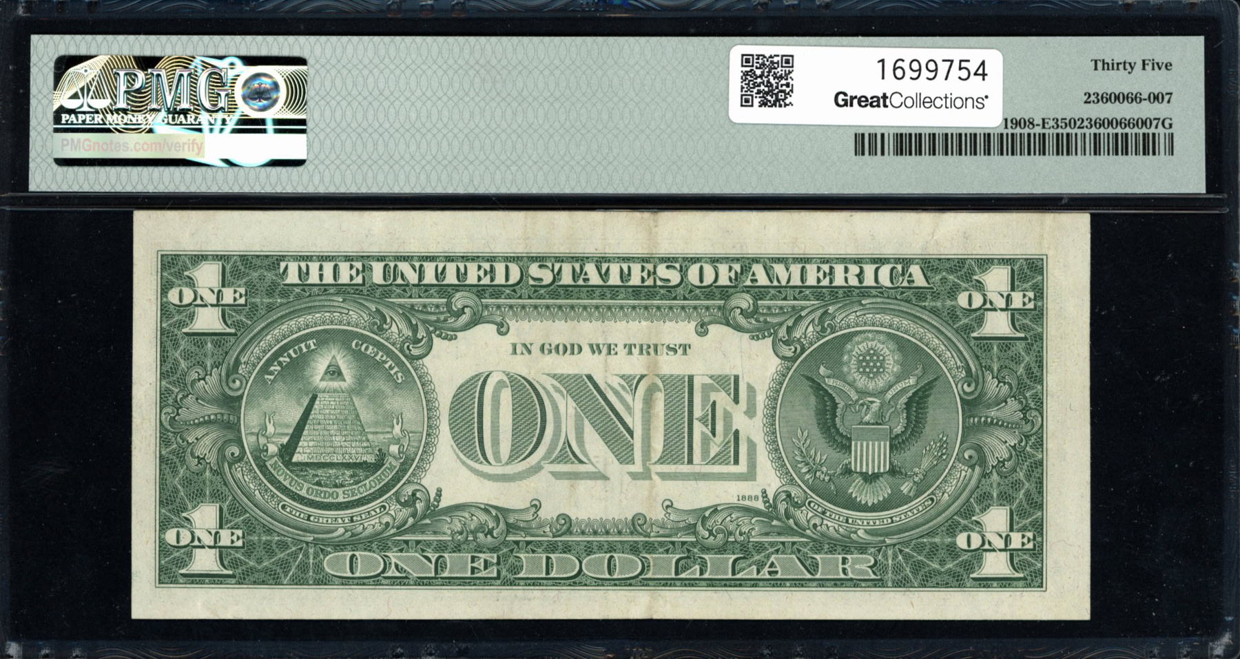 Fr. 1908-E (ED Block) 1974 $1 Richmond Federal Reserve Error Note ...