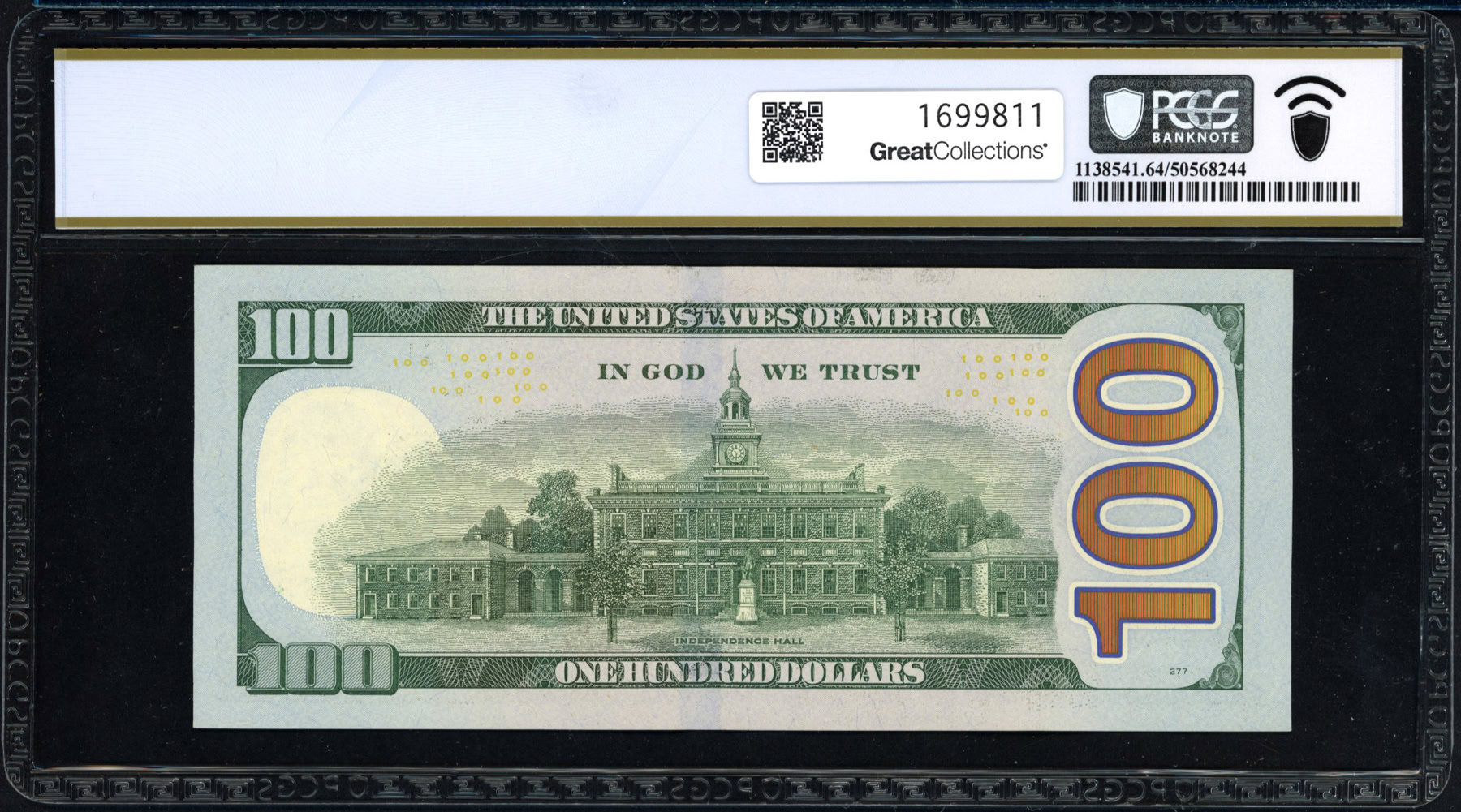 Fr. 2188-G (MGB Block) 2013 $100 Chicago Federal Reserve Note Solid 5s ...
