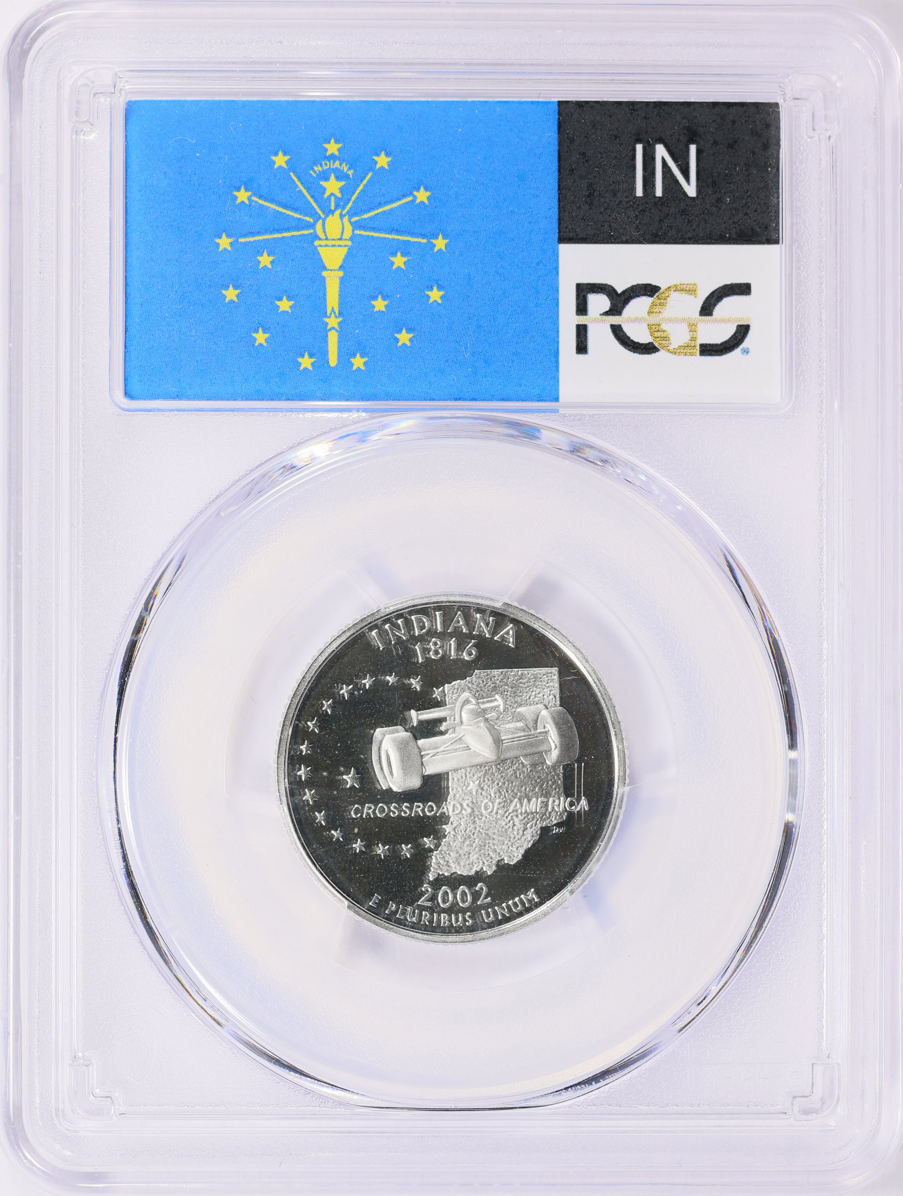 2002-S State Quarter Indiana Silver PCGS Proof-69 DCAM (Item 1699842 ...