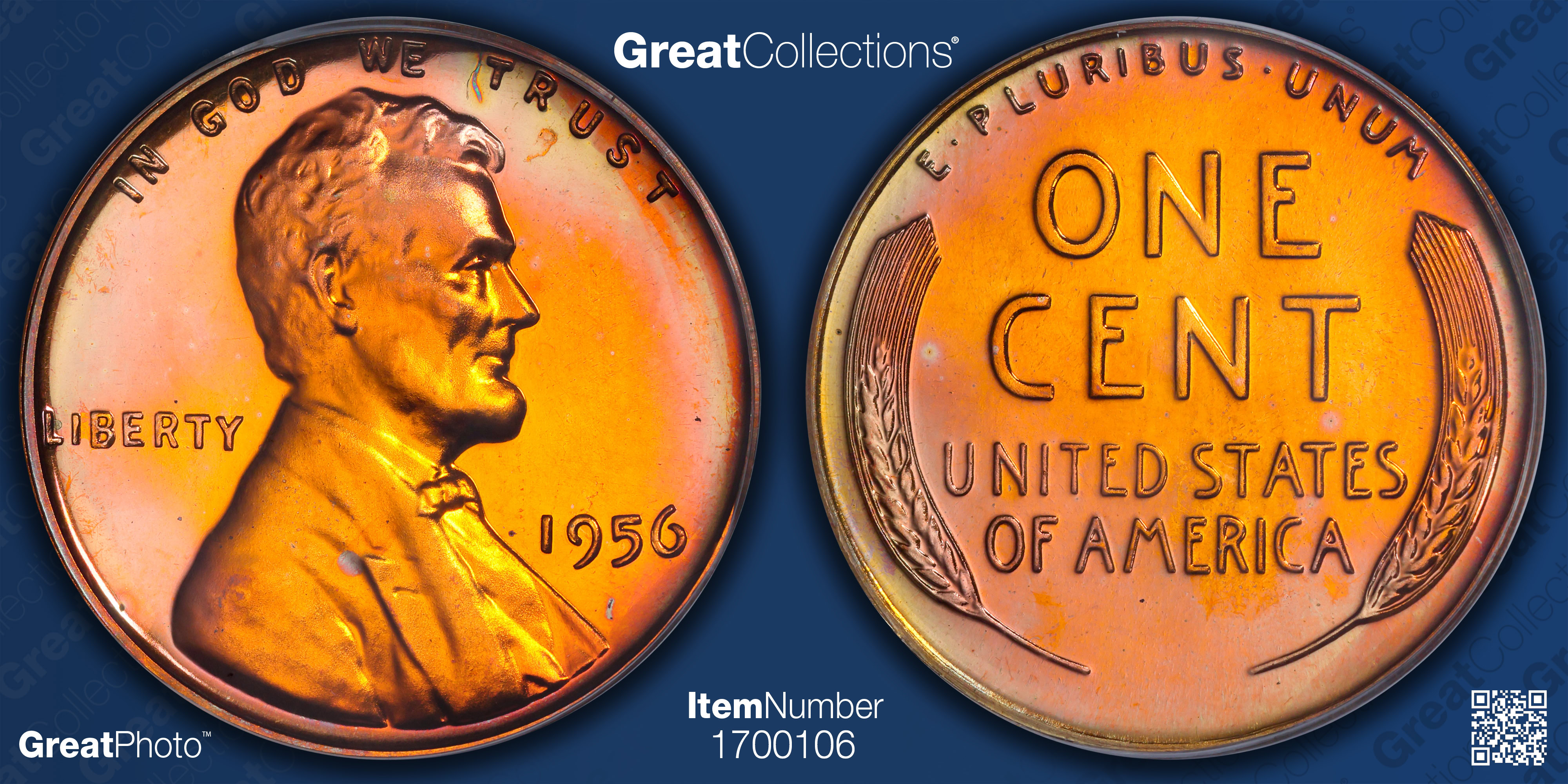 1956 Lincoln Cent PCGS Proof-67 DCAM (Item 1700106) | GreatCollections ...