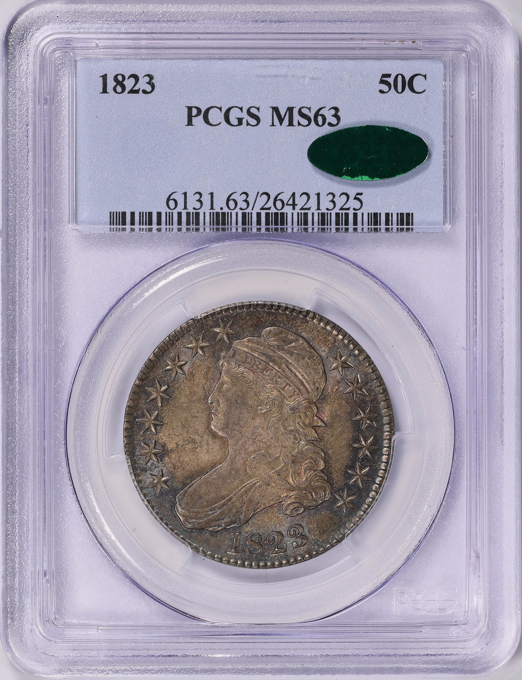 1823 Capped Bust Half Dollar PCGS MS-63 (CAC Green) (Item 1700268 ...
