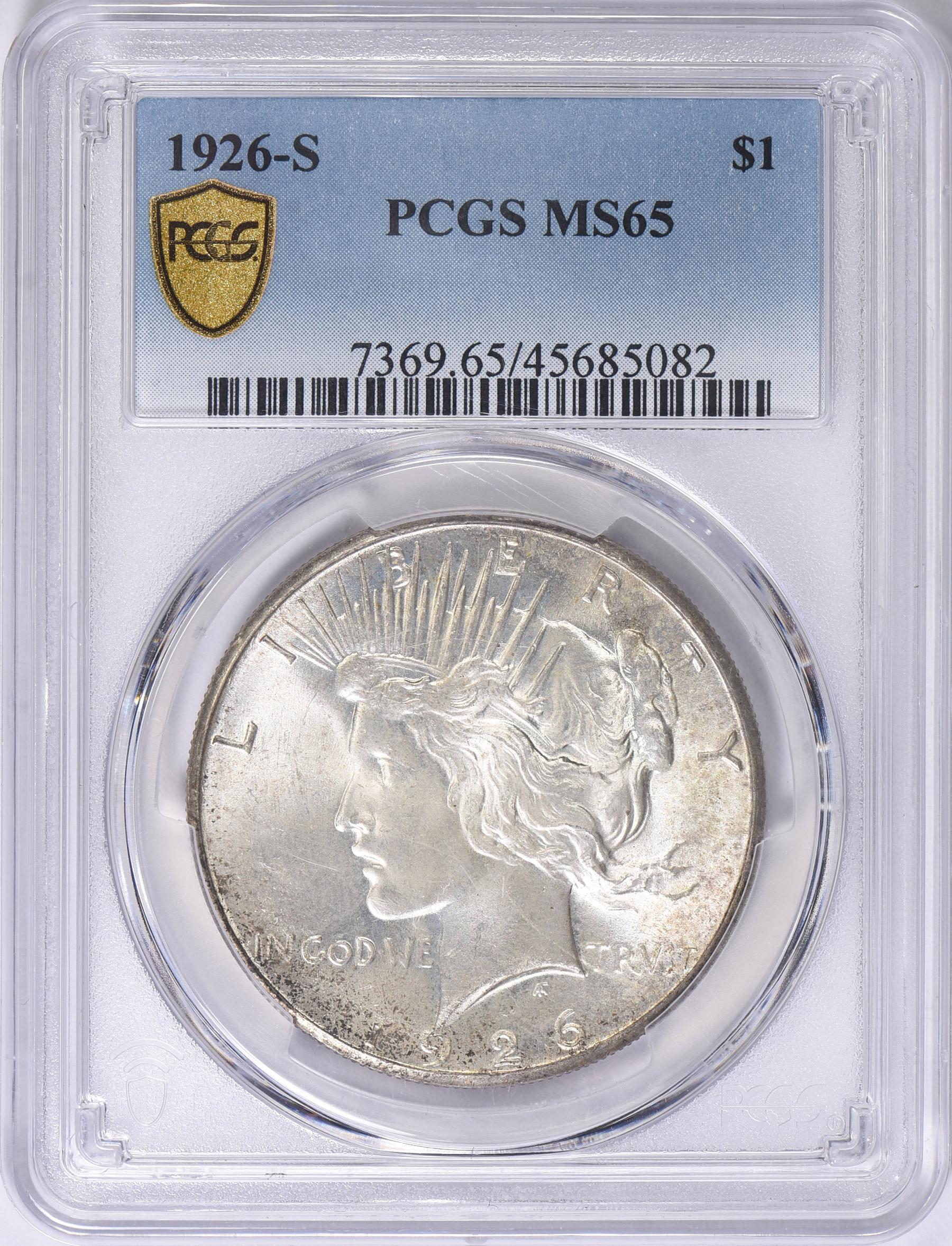 1926-S Peace Silver Dollar PCGS MS-65 (Item 1700772) | GreatCollections ...