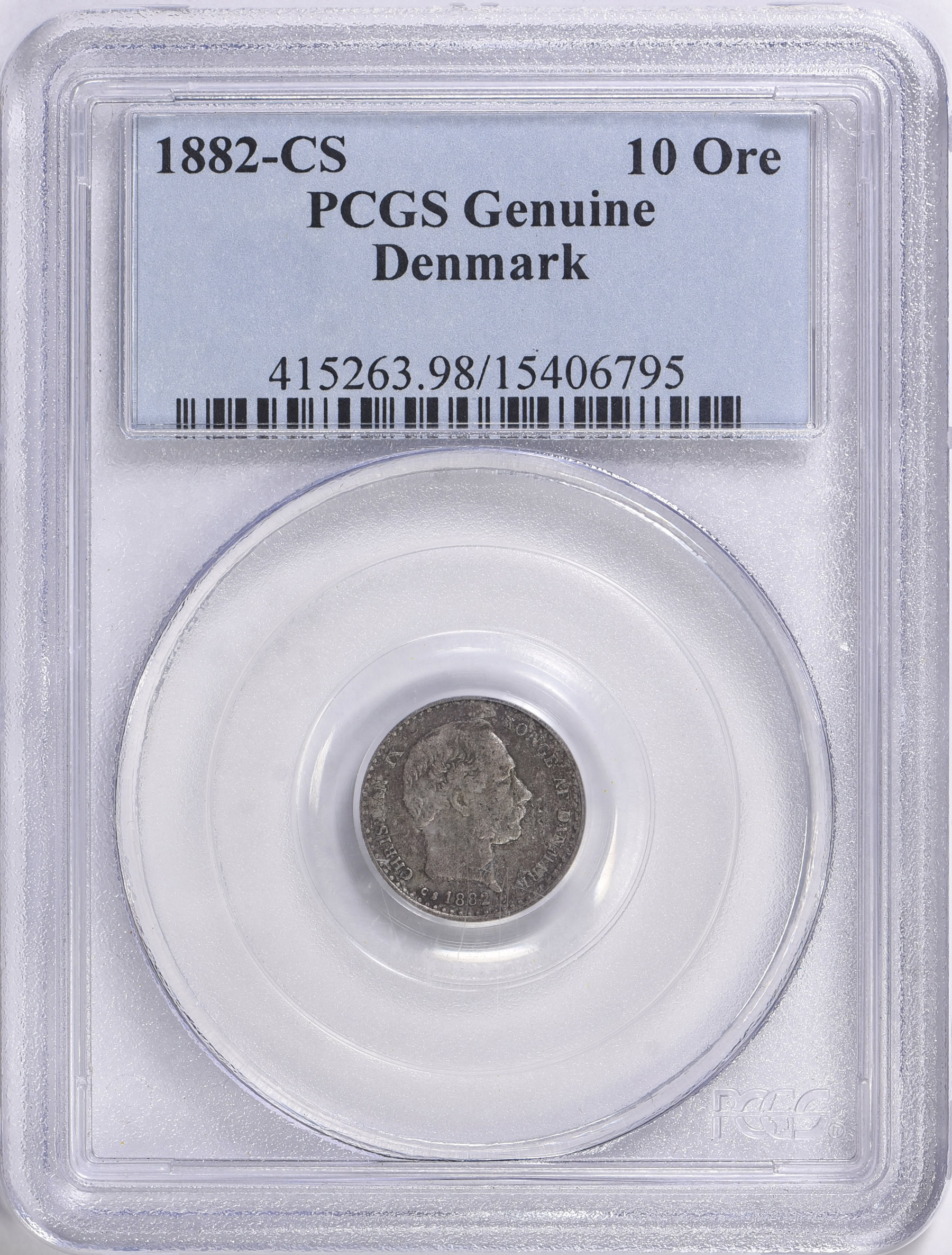 Denmark 1882-CS Silver 10 Øre KM-795.1 PCGS Genuine (Item 1700886 ...