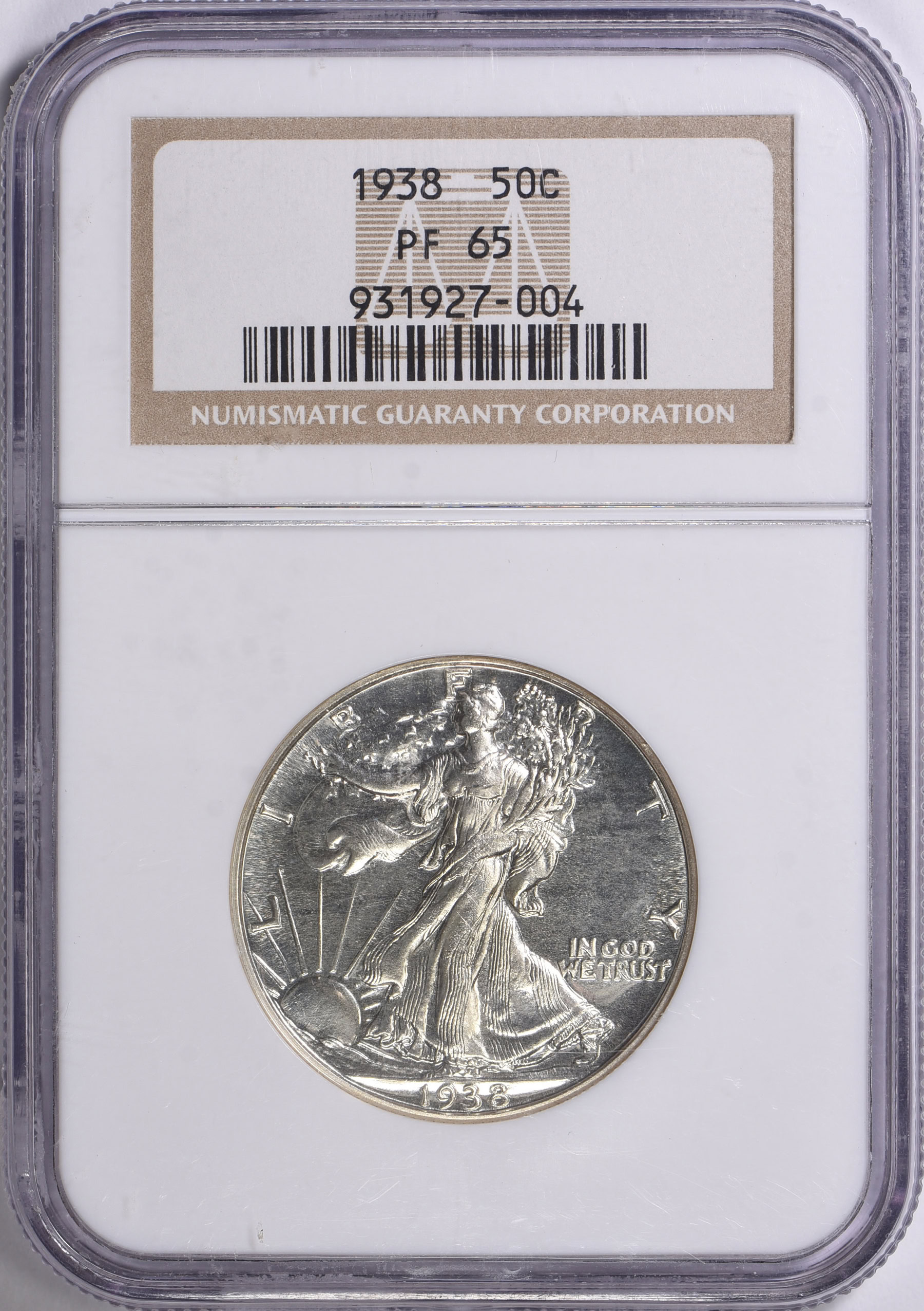1938 Walking Liberty Half Dollar NGC Proof-65 (Item 1700968) | GreatCollections Coin Auctions
