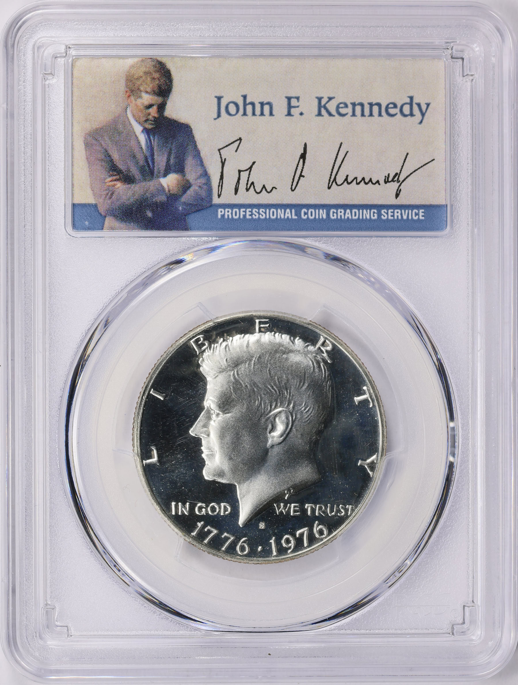 1976-S Kennedy Half Dollar Silver PCGS Proof-70 DCAM (John F. Kennedy Label) (Item 1701031 ...