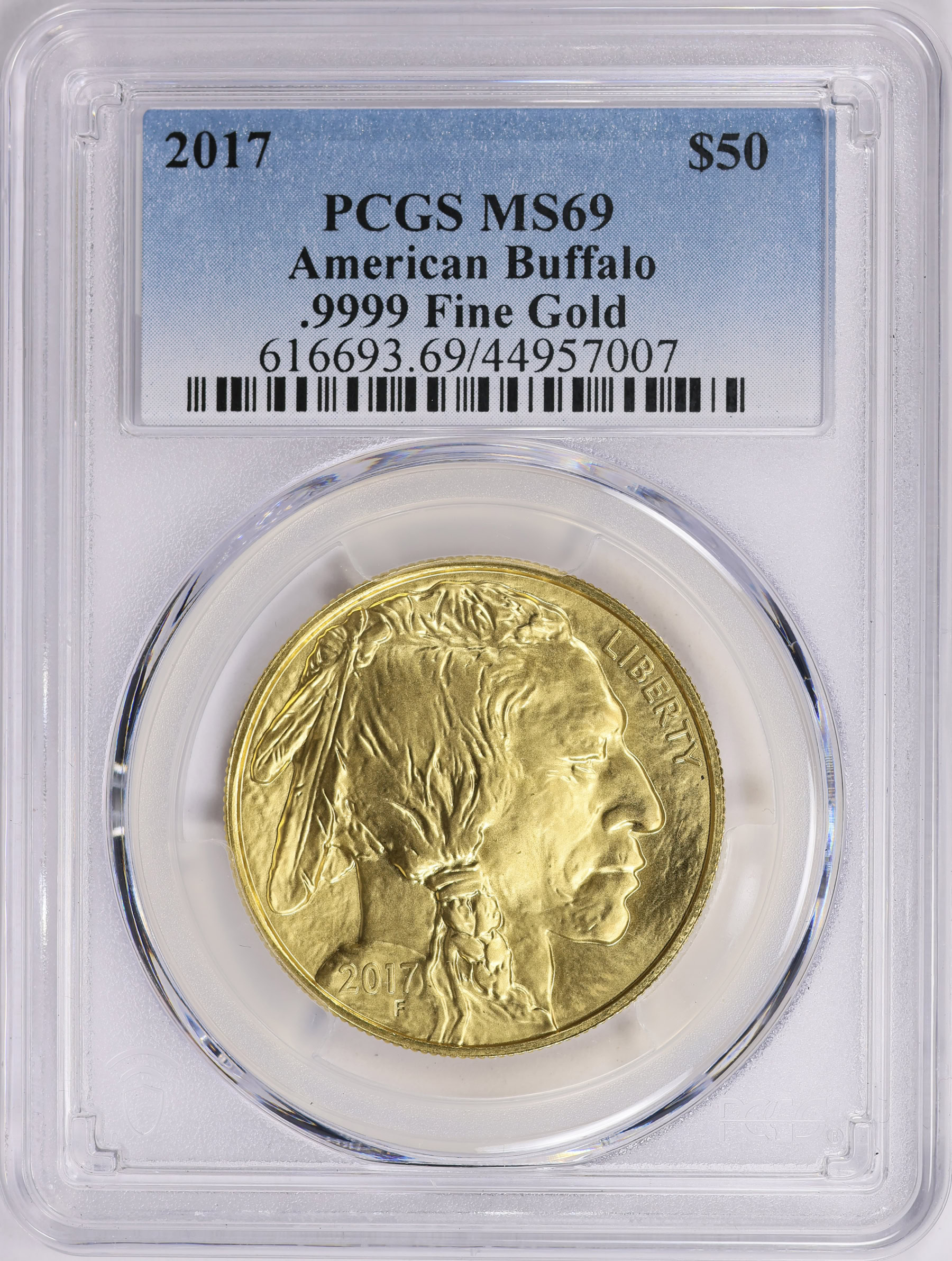 2017 $50 One-Ounce Gold American Buffalo PCGS MS-69 (Item 1701186) | GreatCollections Coin Auctions