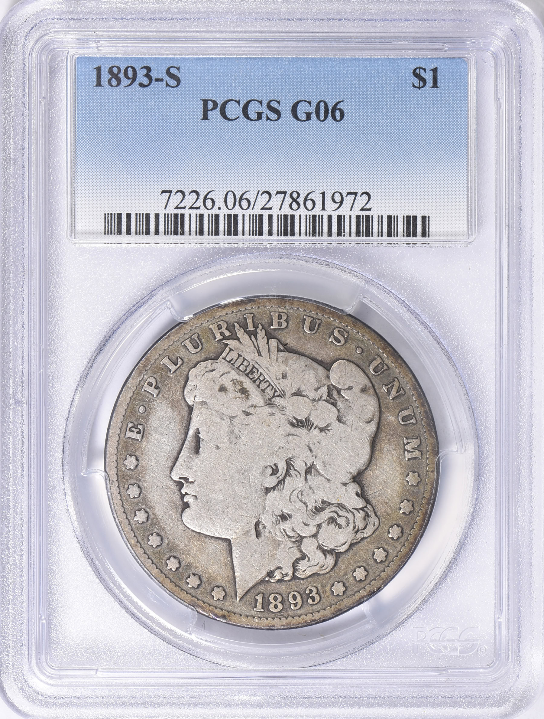 1893-S Morgan Silver Dollar PCGS G-06 (Item 1701274) | GreatCollections ...