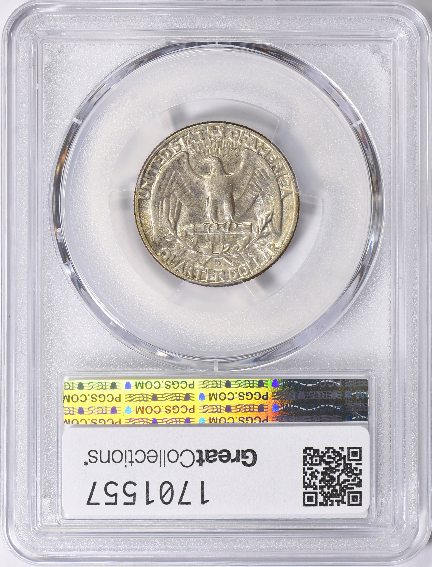 1950-D Washington Quarter Doubled Die Reverse FS-802 PCGS AU-58 (Item ...