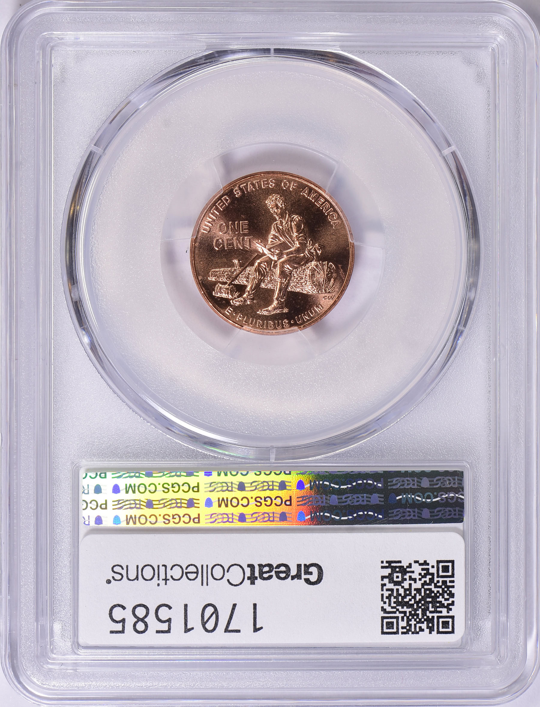 2009 Lincoln Cent Formative Years Doubled Die Reverse FS-801 PCGS MS-66 ...