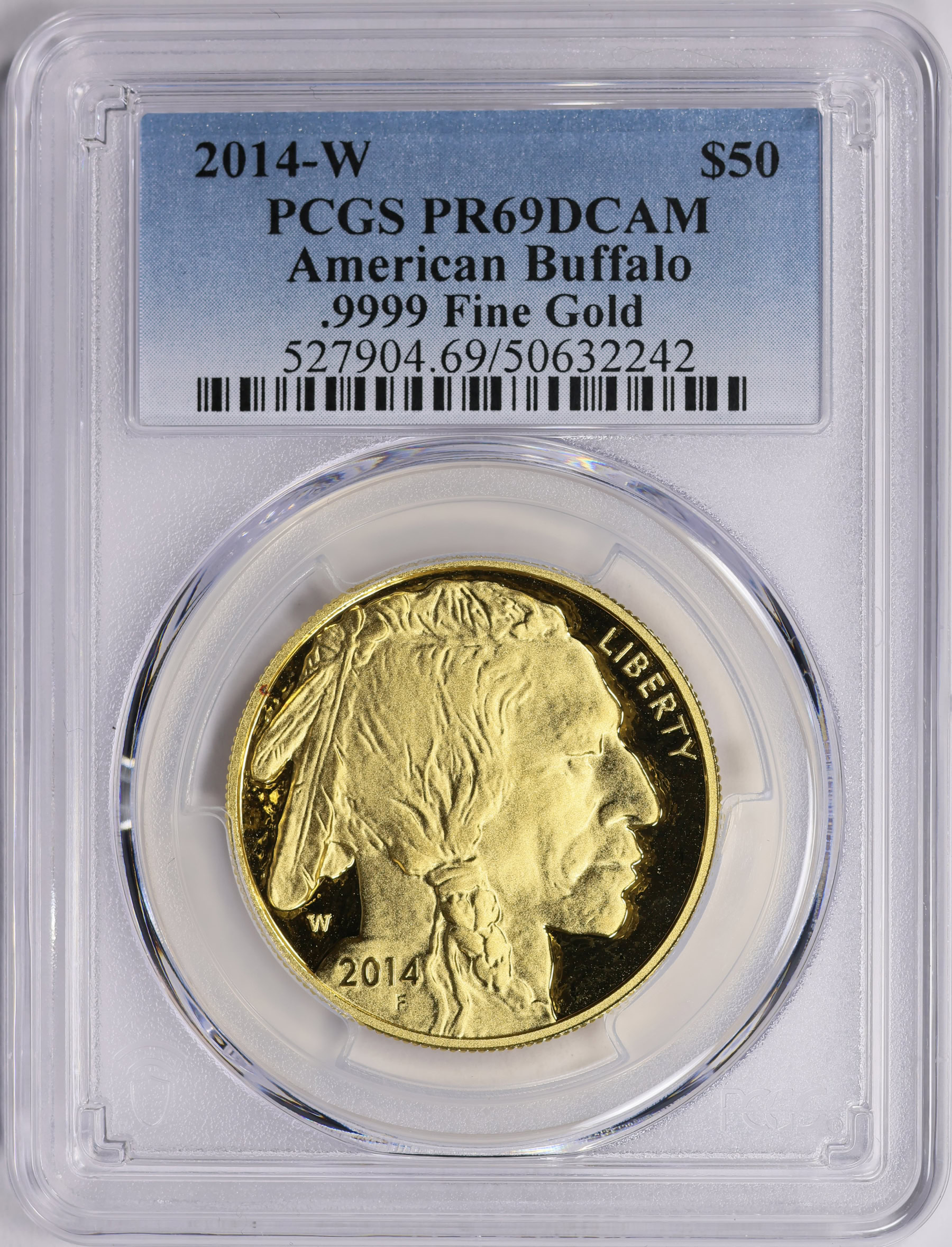 2014-W $50 One-Ounce Gold American Buffalo PCGS Proof-69 DCAM (Item 1701686) | GreatCollections ...