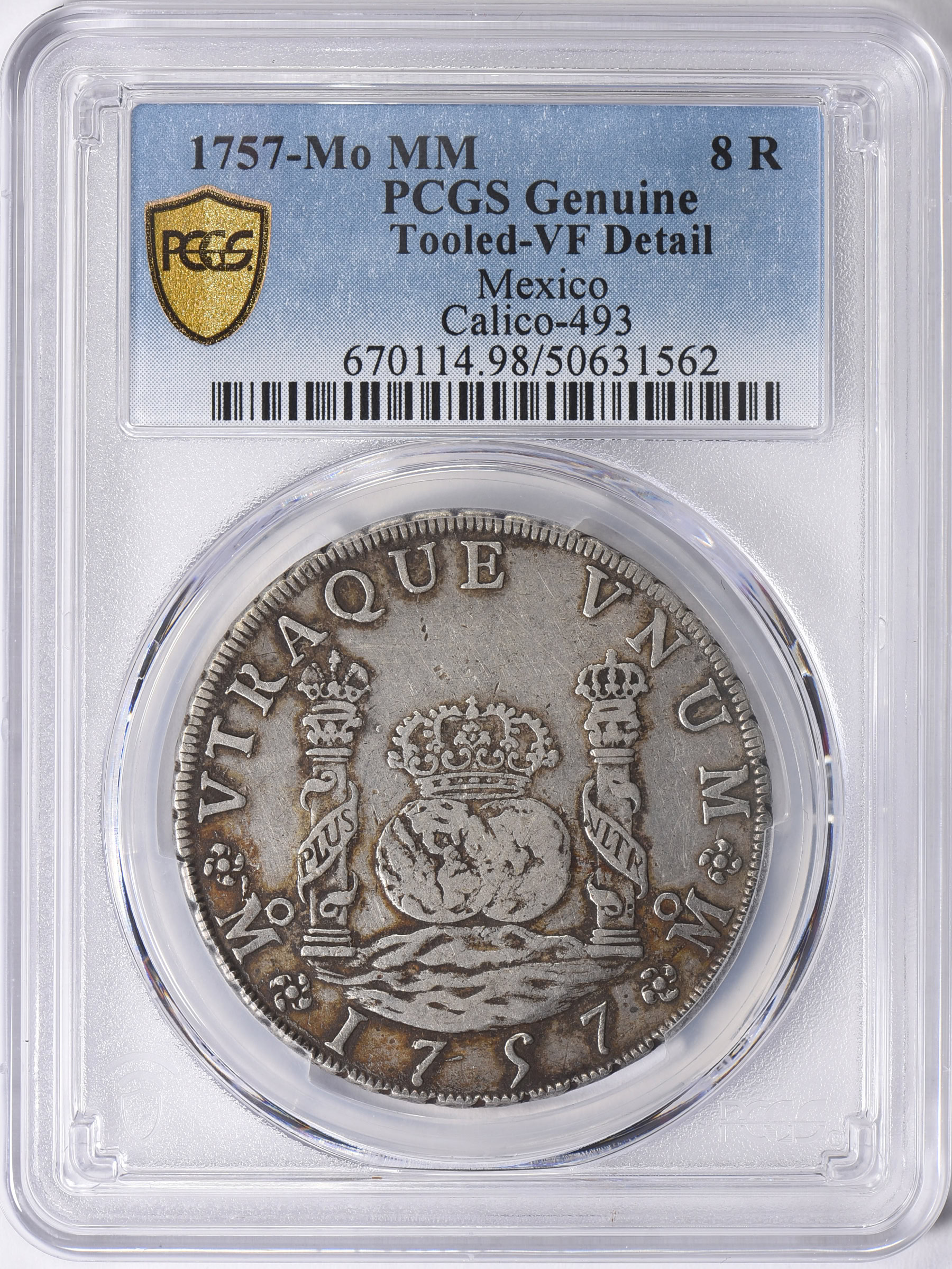 Mexico 1757-Mo MM Silver 8 Reales KM-104.2 PCGS Genuine VF Details (Item 1701806 ...