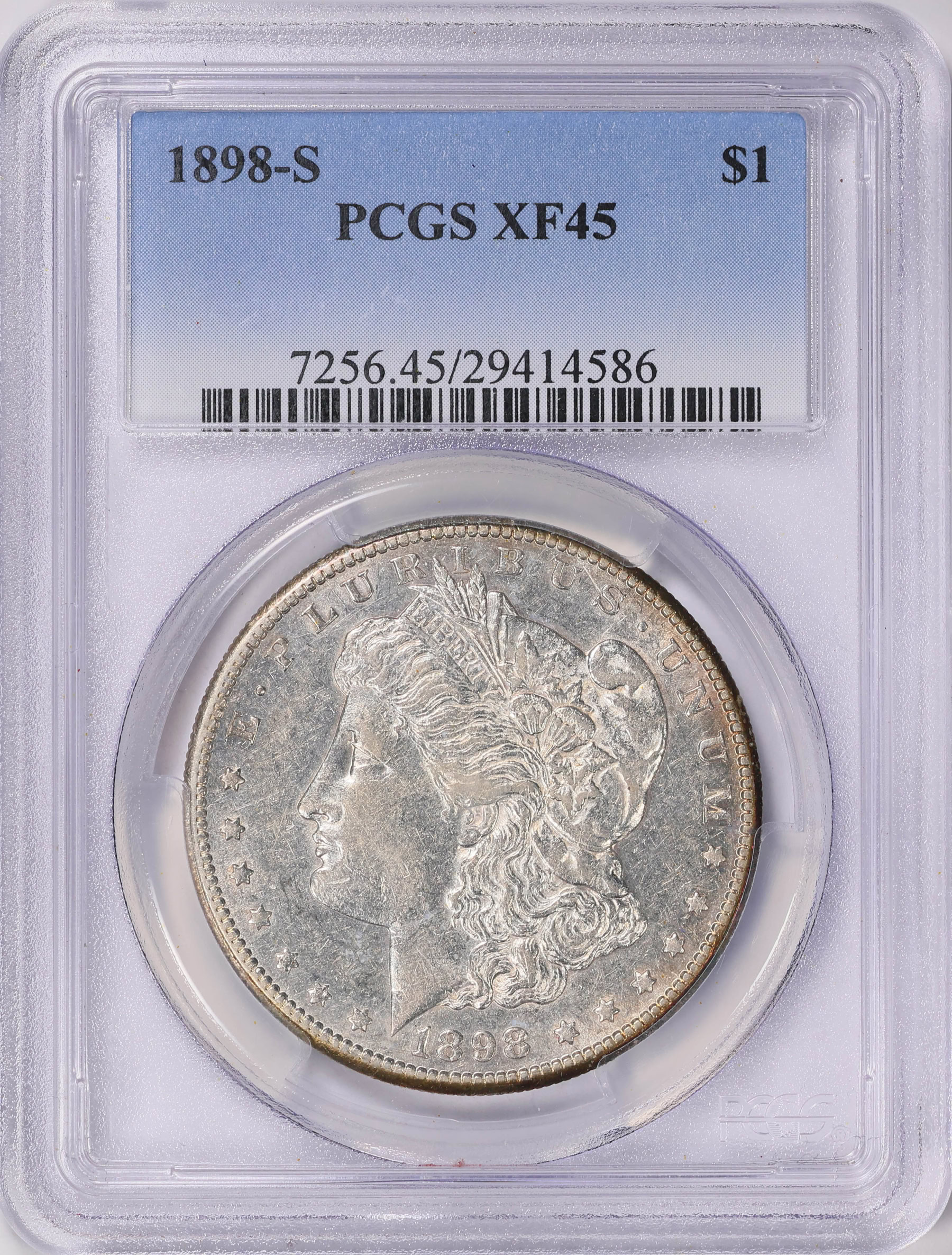 1898-S Morgan Silver Dollar PCGS XF-45 (Item 1702221) | GreatCollections Coin Auctions