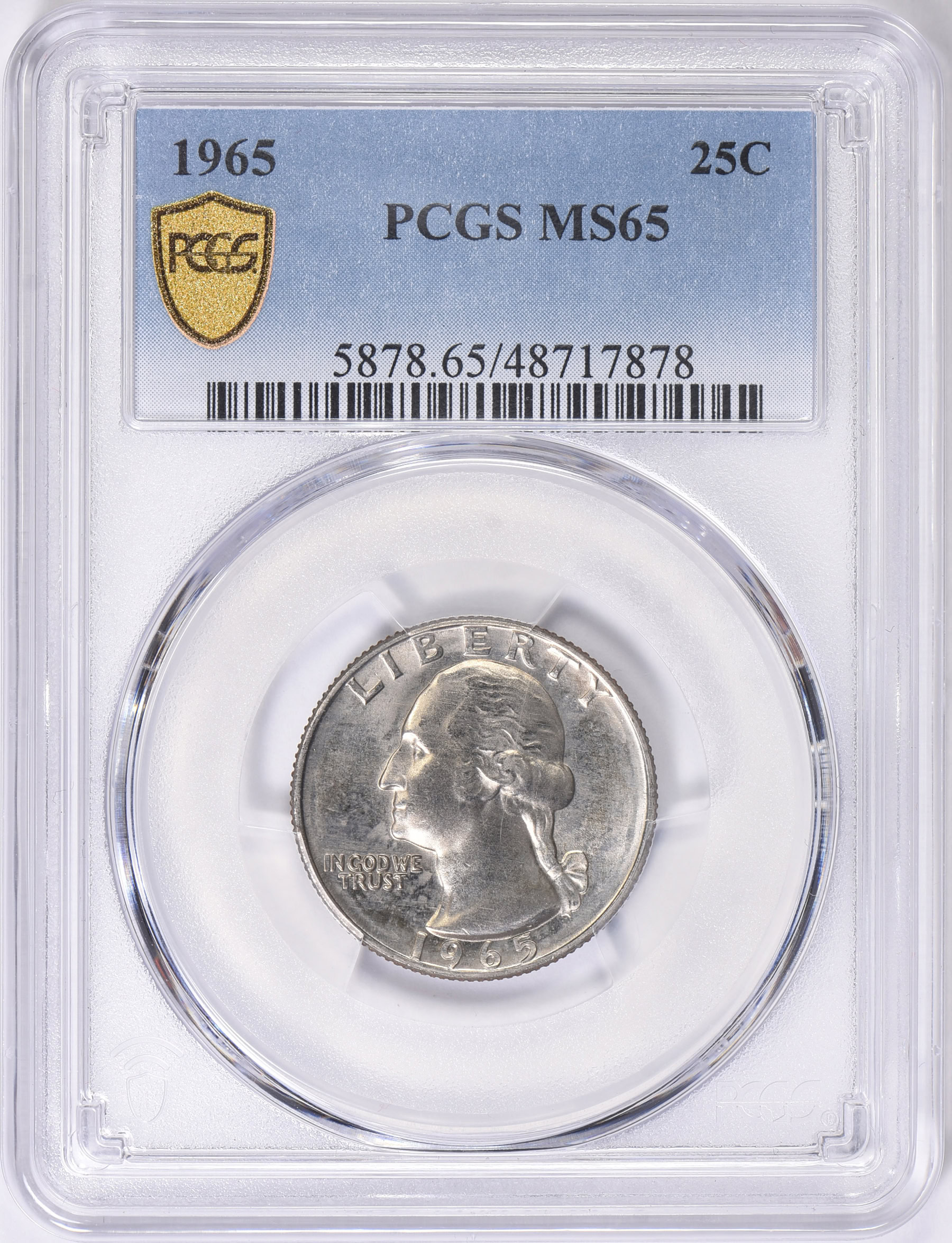 1965 Washington Quarter PCGS MS-65 (Item 1702401) | GreatCollections ...