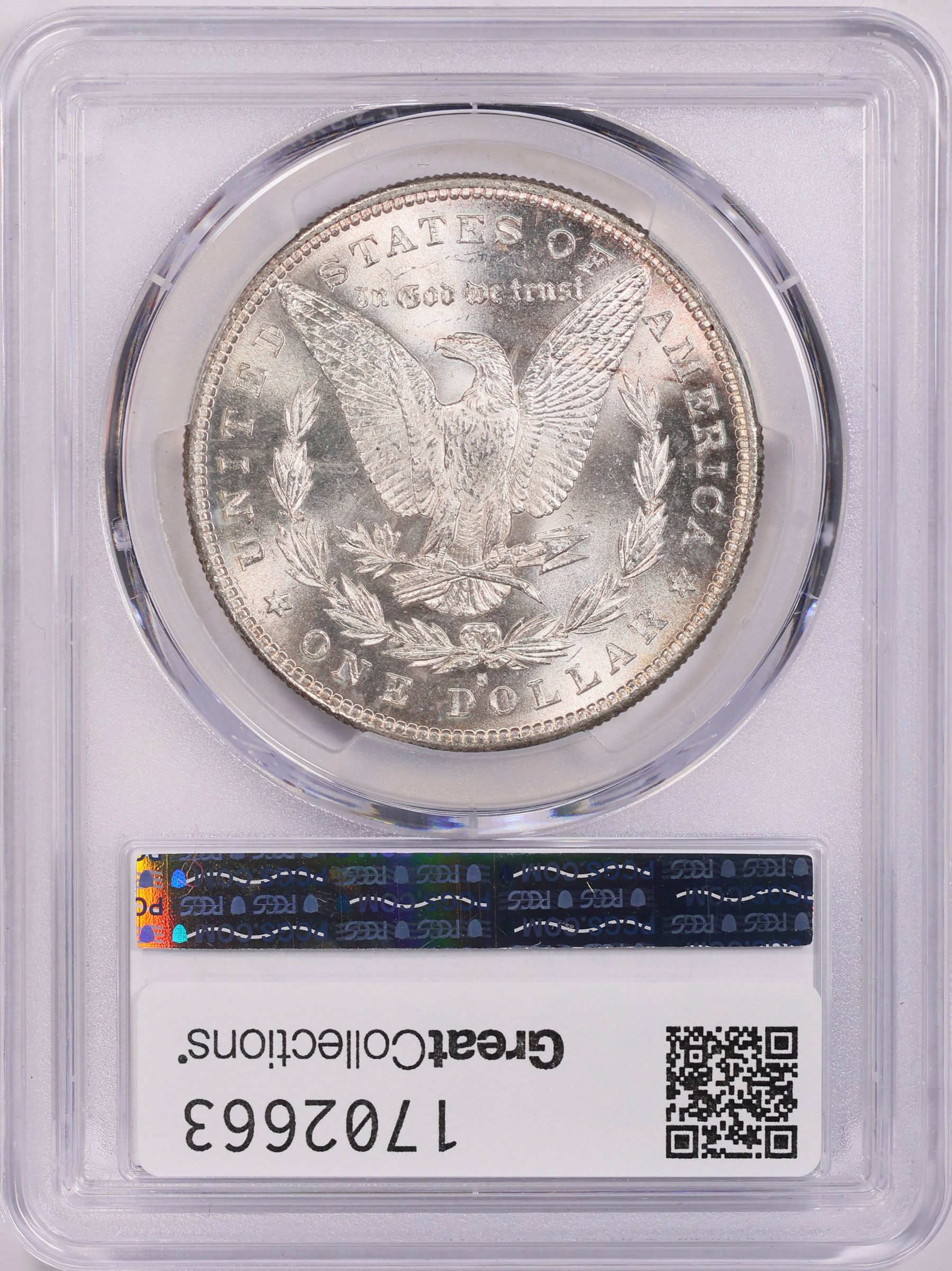 1883-S Morgan Silver Dollar PCGS MS-62 (CAC Green) (Toned) (Item 1702663) | GreatCollections ...