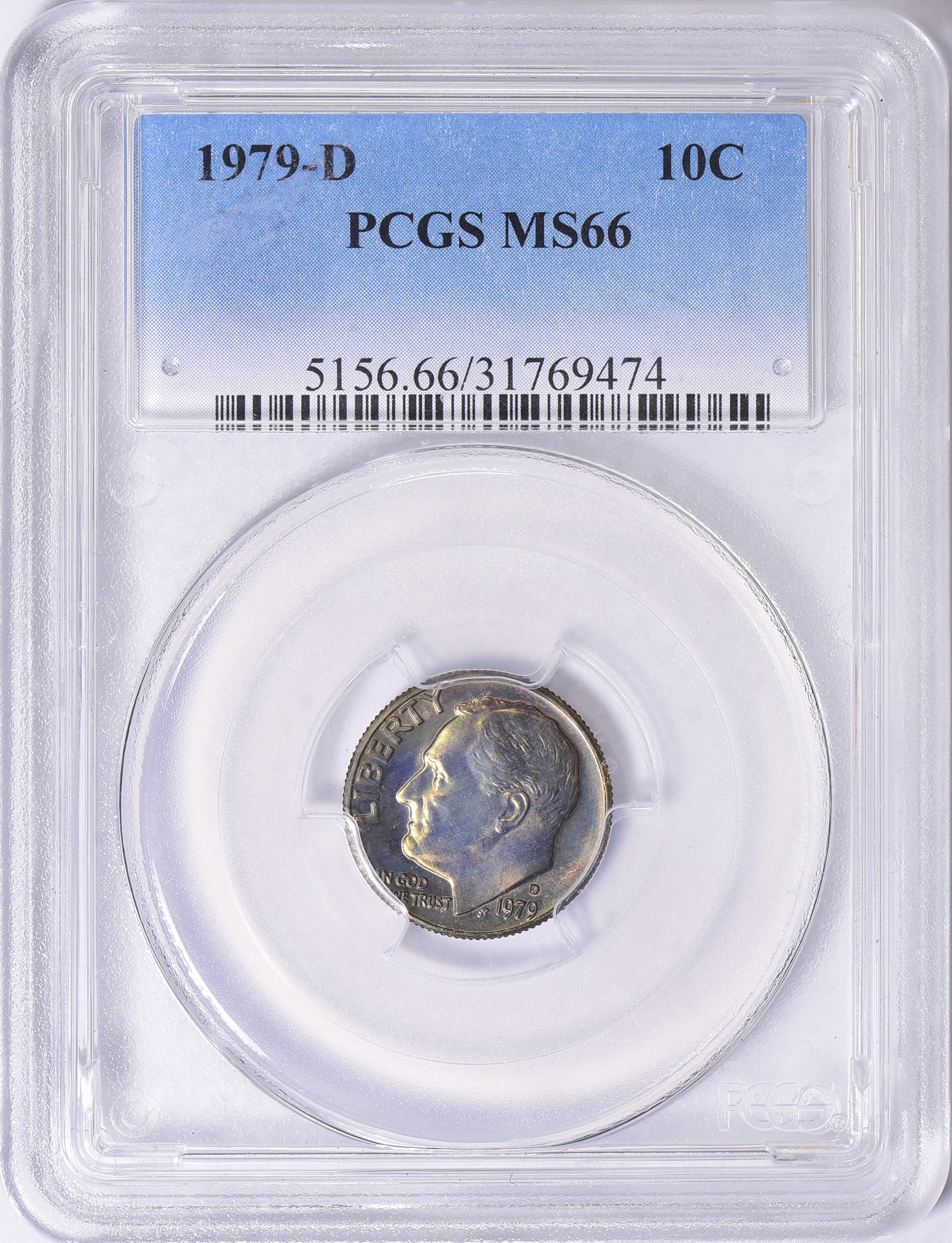 1979-D Roosevelt Dime PCGS MS-66 (Toned) (Item 1702969 ...