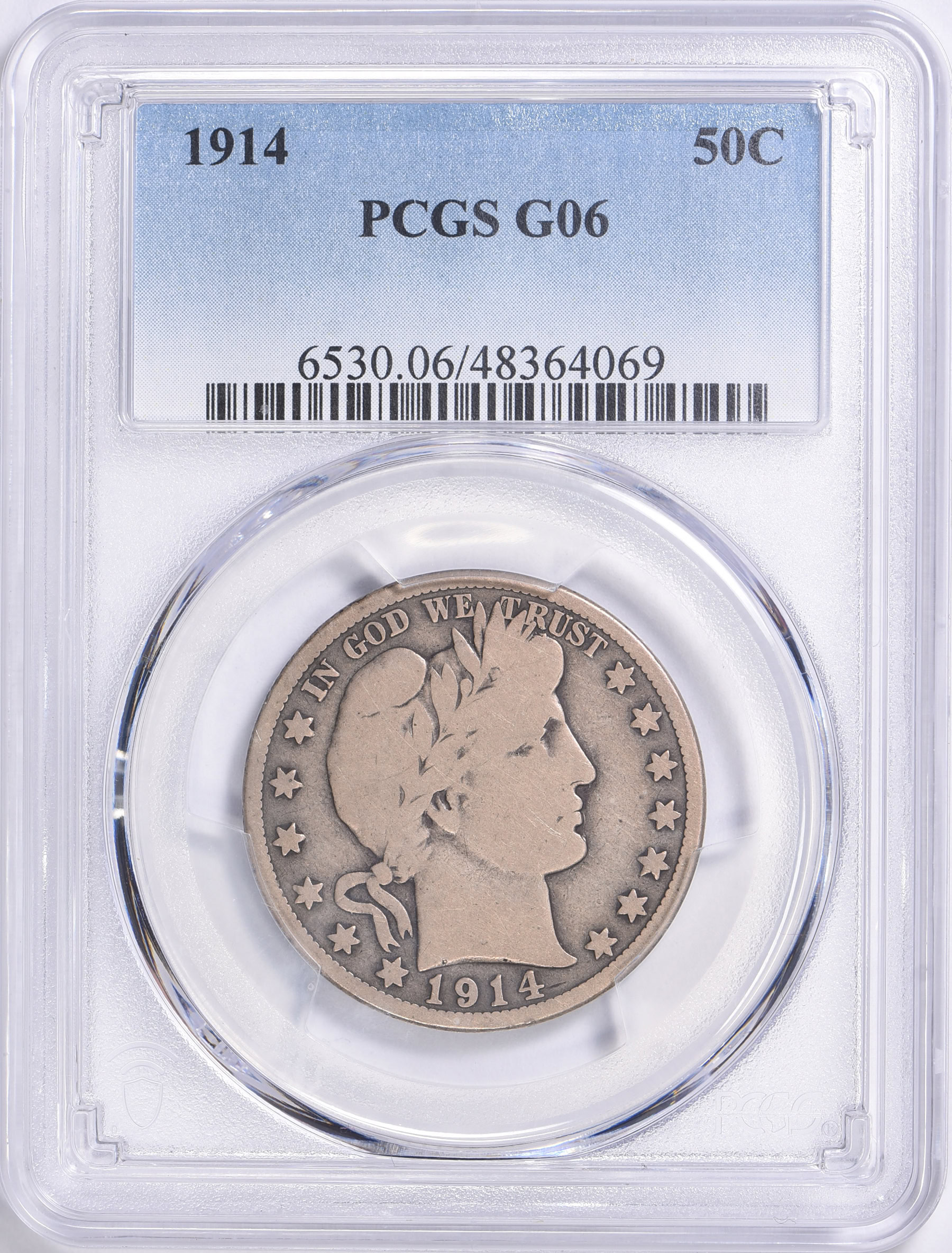 1914 Barber Half Dollar PCGS G-06 (Item 1702975) | GreatCollections Coin Auctions