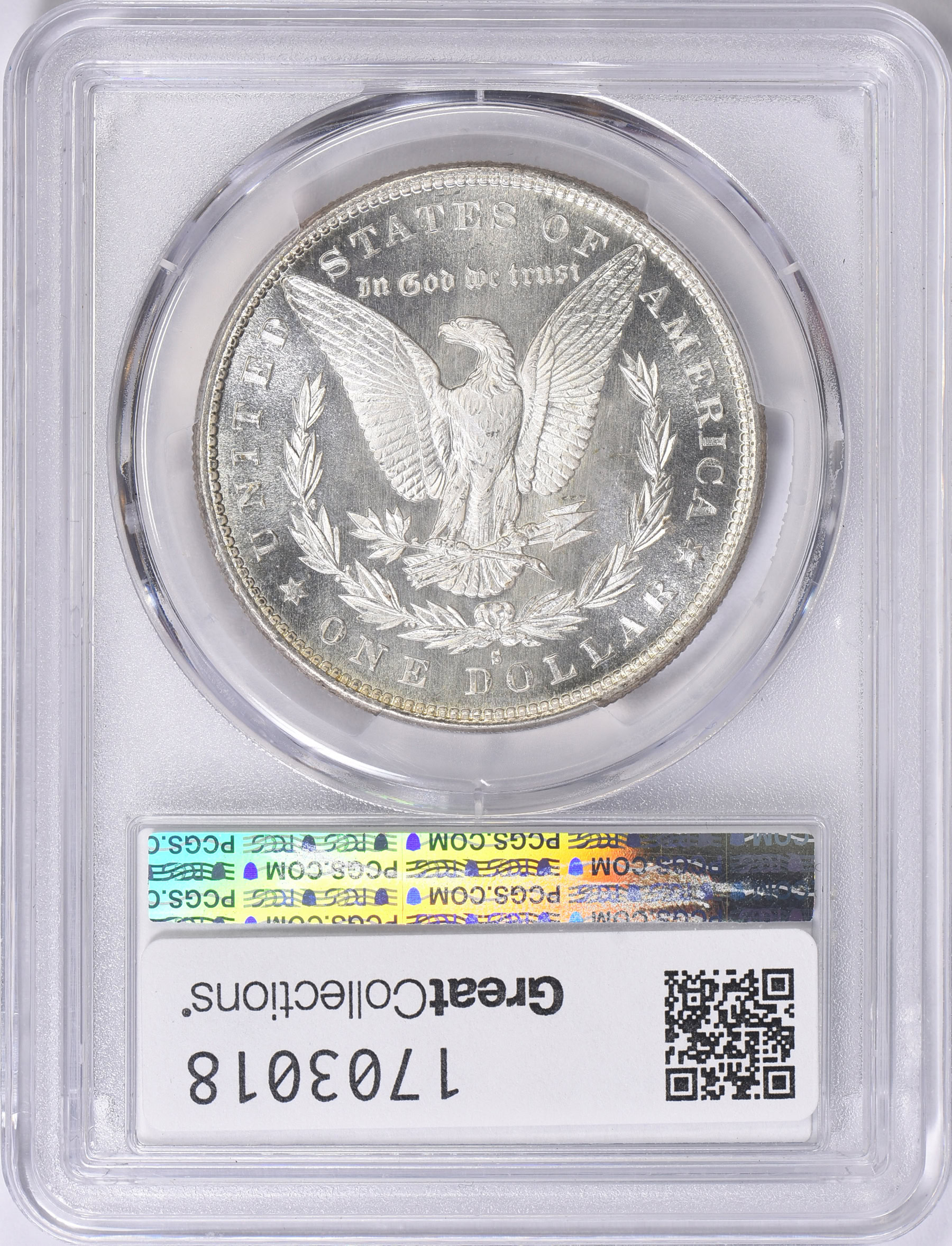 1879-S Morgan Silver Dollar PCGS MS-67+ PL (CAC Green) (Item 1703018 ...