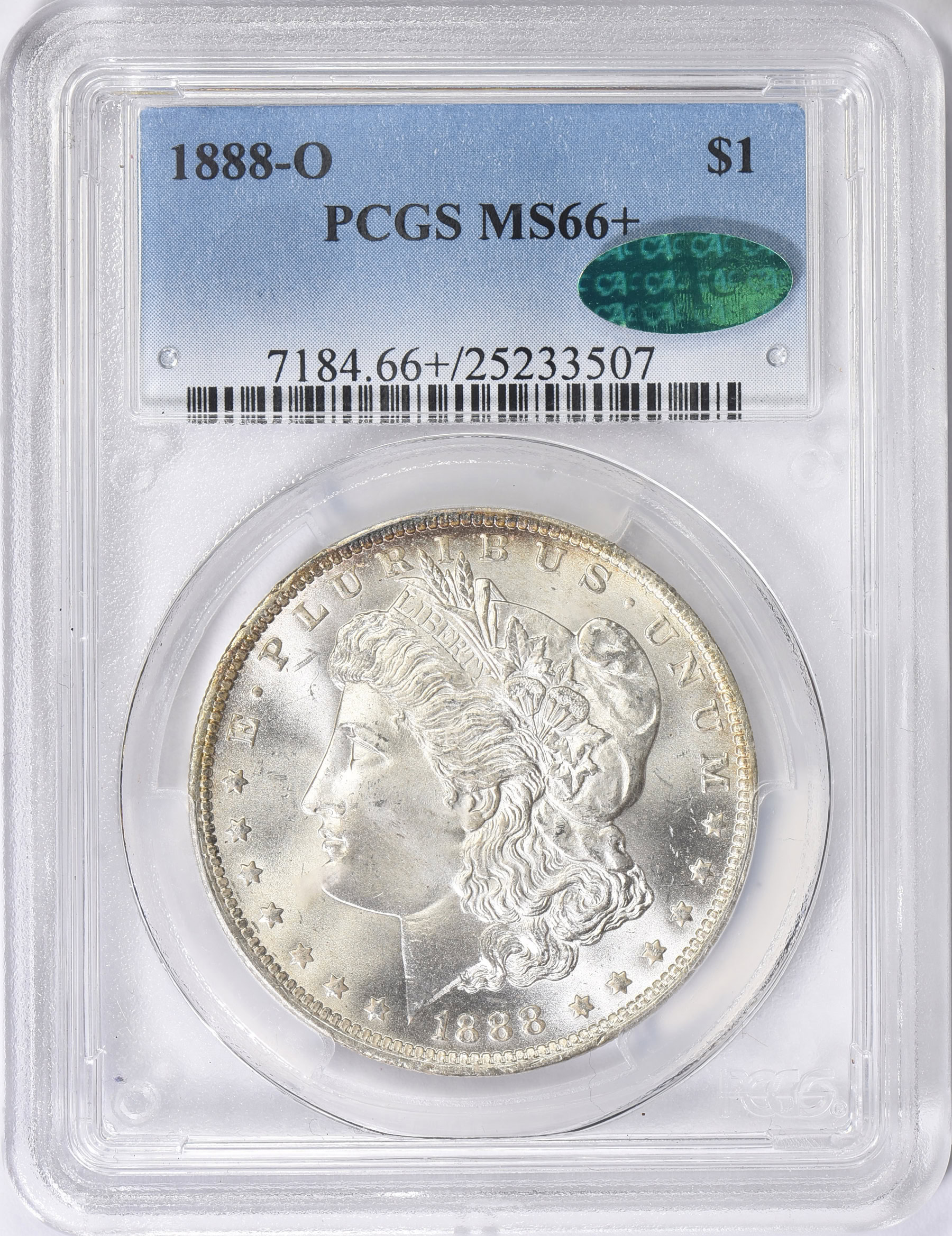 1888-O Morgan Silver Dollar PCGS MS-66+ (CAC Green) (Item 1703020) | GreatCollections Coin Auctions