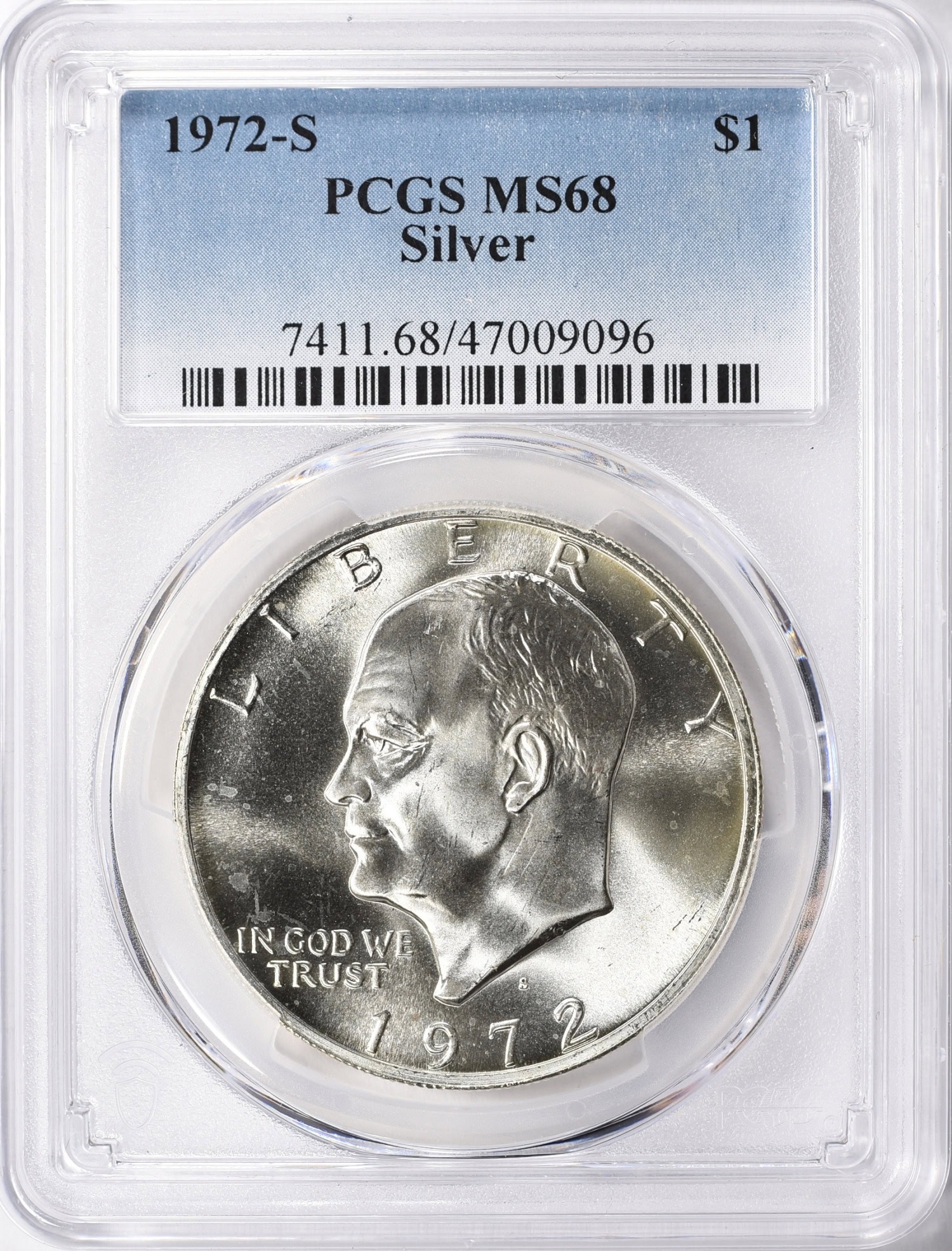 1972-S Eisenhower Dollar Silver PCGS MS-68 (Item 1703074 ...