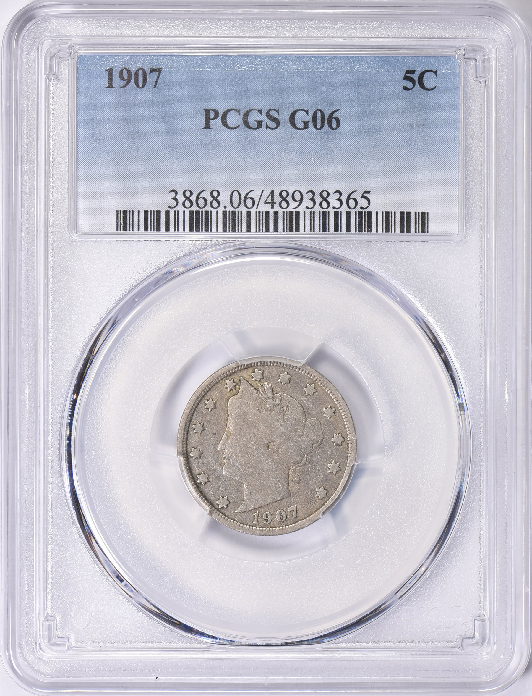 1907 Liberty Nickel PCGS G-06 (Item 1703265) | GreatCollections Coin ...