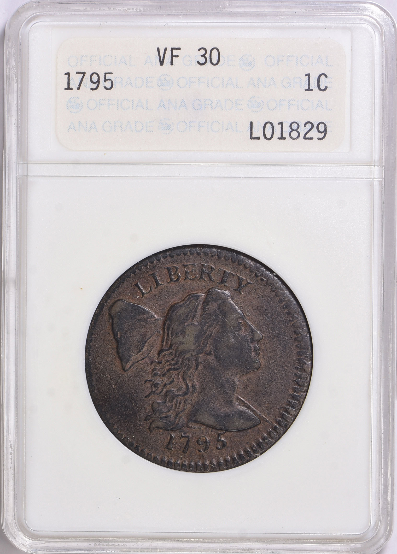 1795 Liberty Cap Cent ANACS VF-30 BN OH (Item 1703574) | GreatCollections Coin Auctions