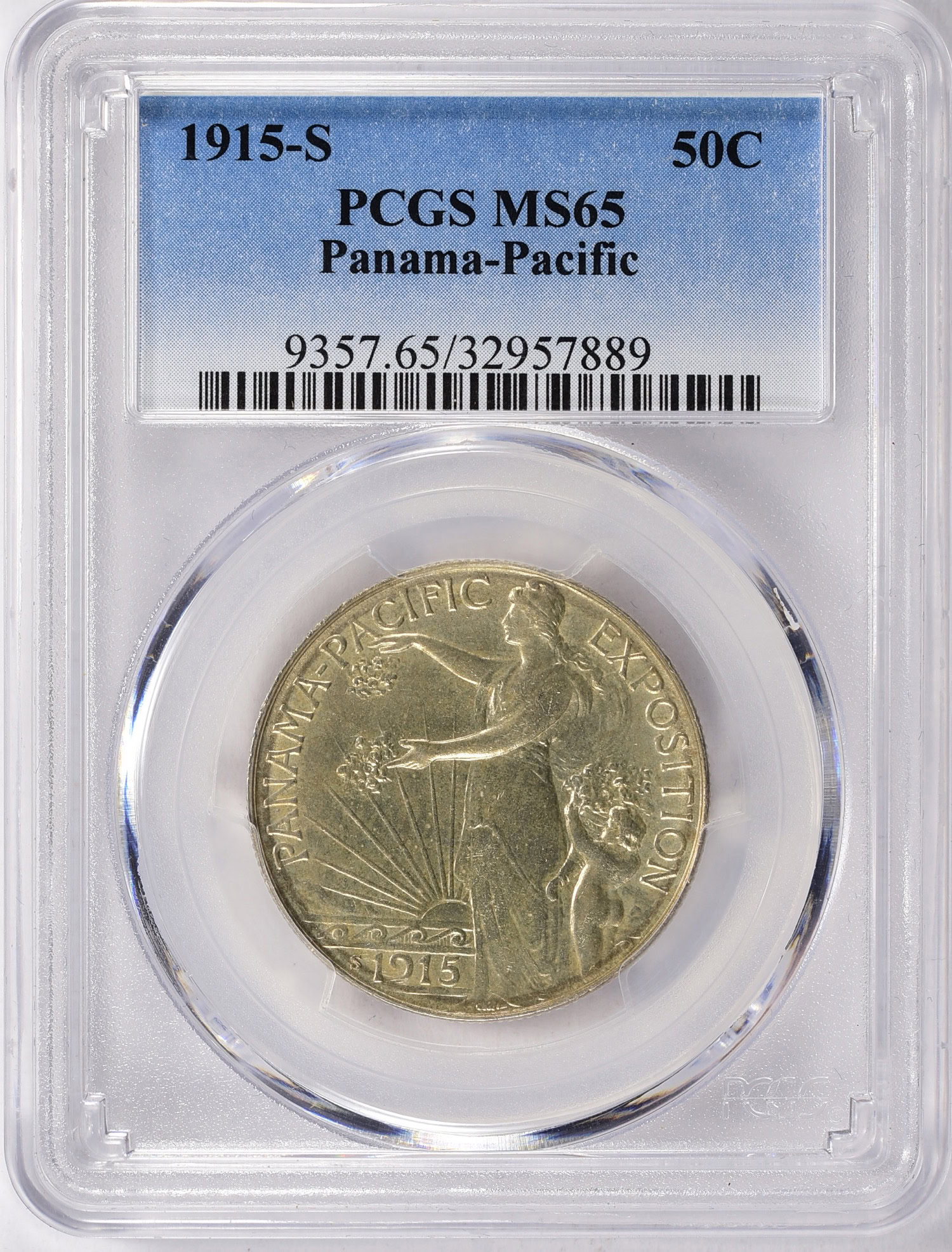 1915-S Panama-Pacific Exposition Half Dollar PCGS MS-65 (Item 1703631) | GreatCollections Coin ...