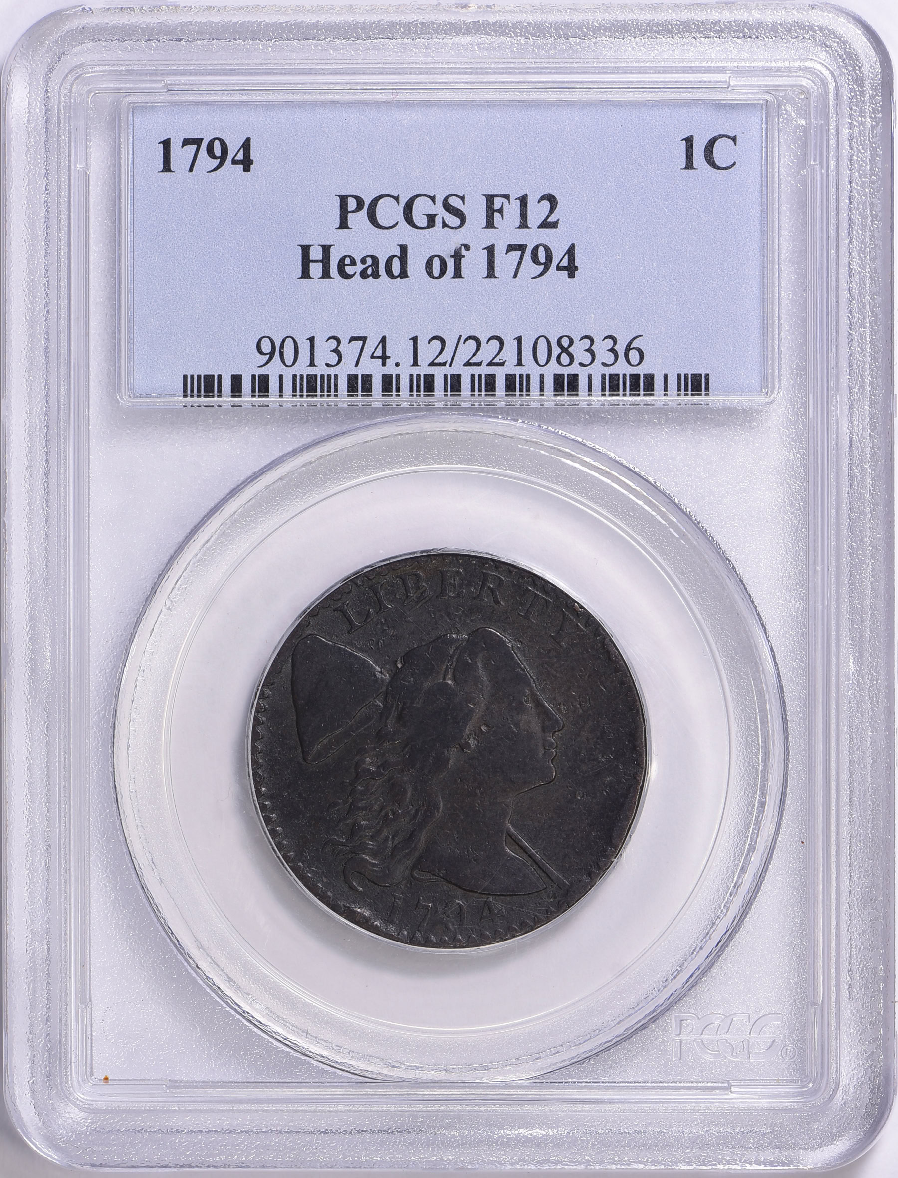1794 Liberty Cap Cent Head of 1794 PCGS F-12 BN (Item 1703647 ...