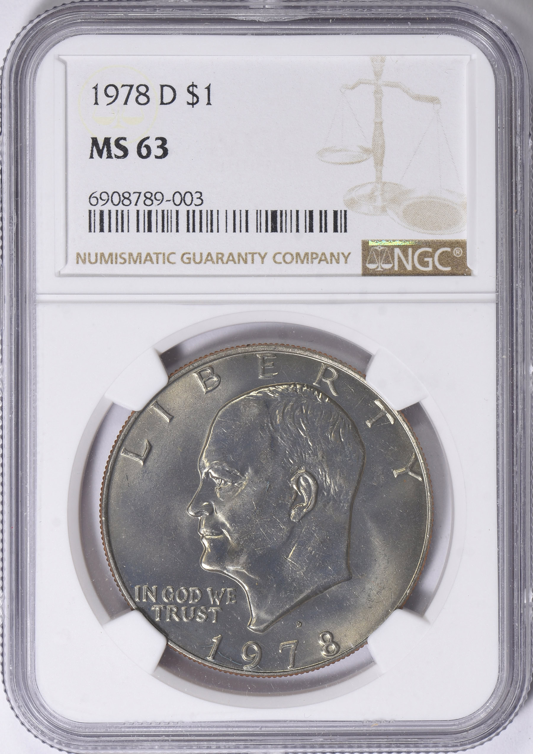 1978-D Eisenhower Dollar NGC MS-63 (Item 1704034) | GreatCollections ...