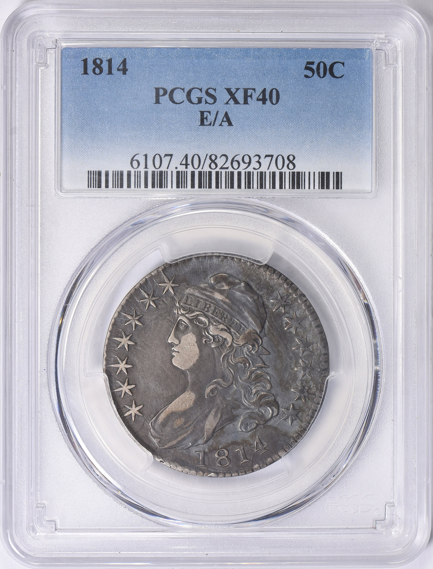 1814 Capped Bust Half Dollar E/A in STATES PCGS XF-40 (Item 1704116 ...