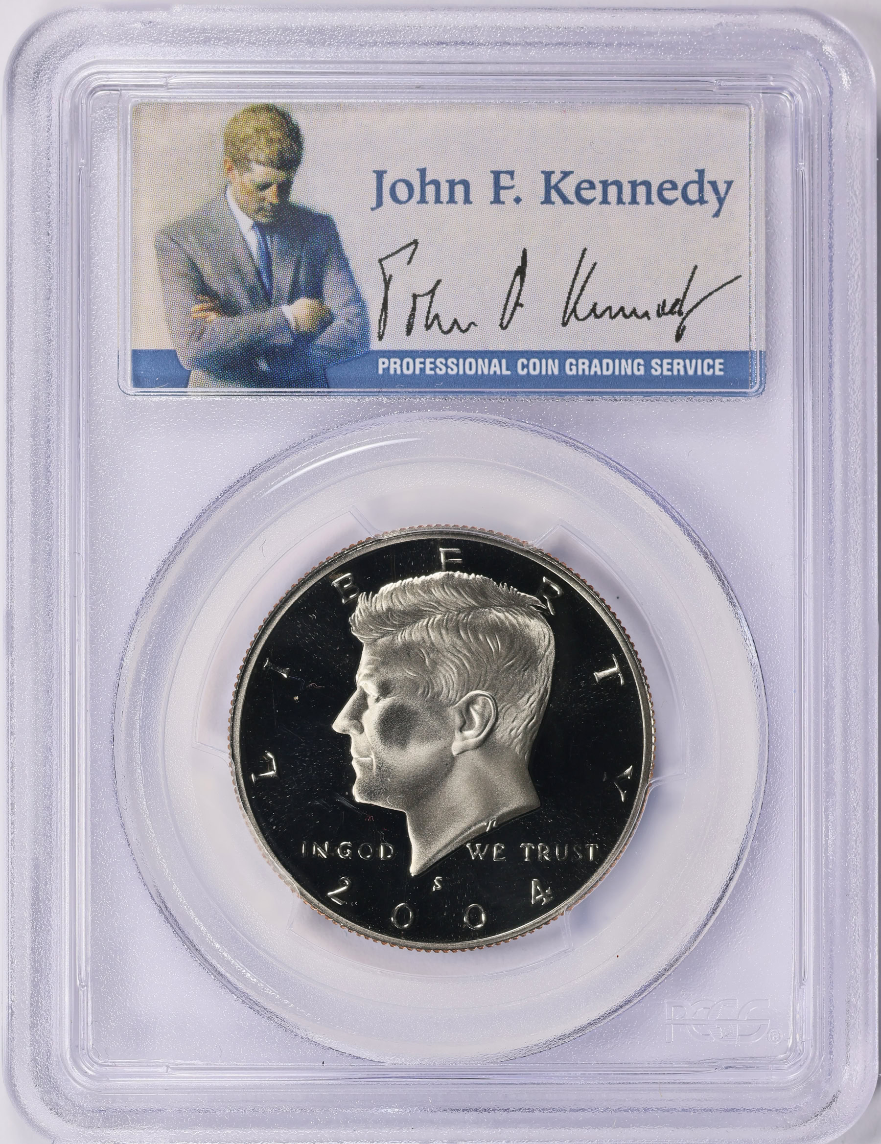 2004-S Kennedy Half Dollar PCGS Proof-69 DCAM (John F. Kennedy Label ...