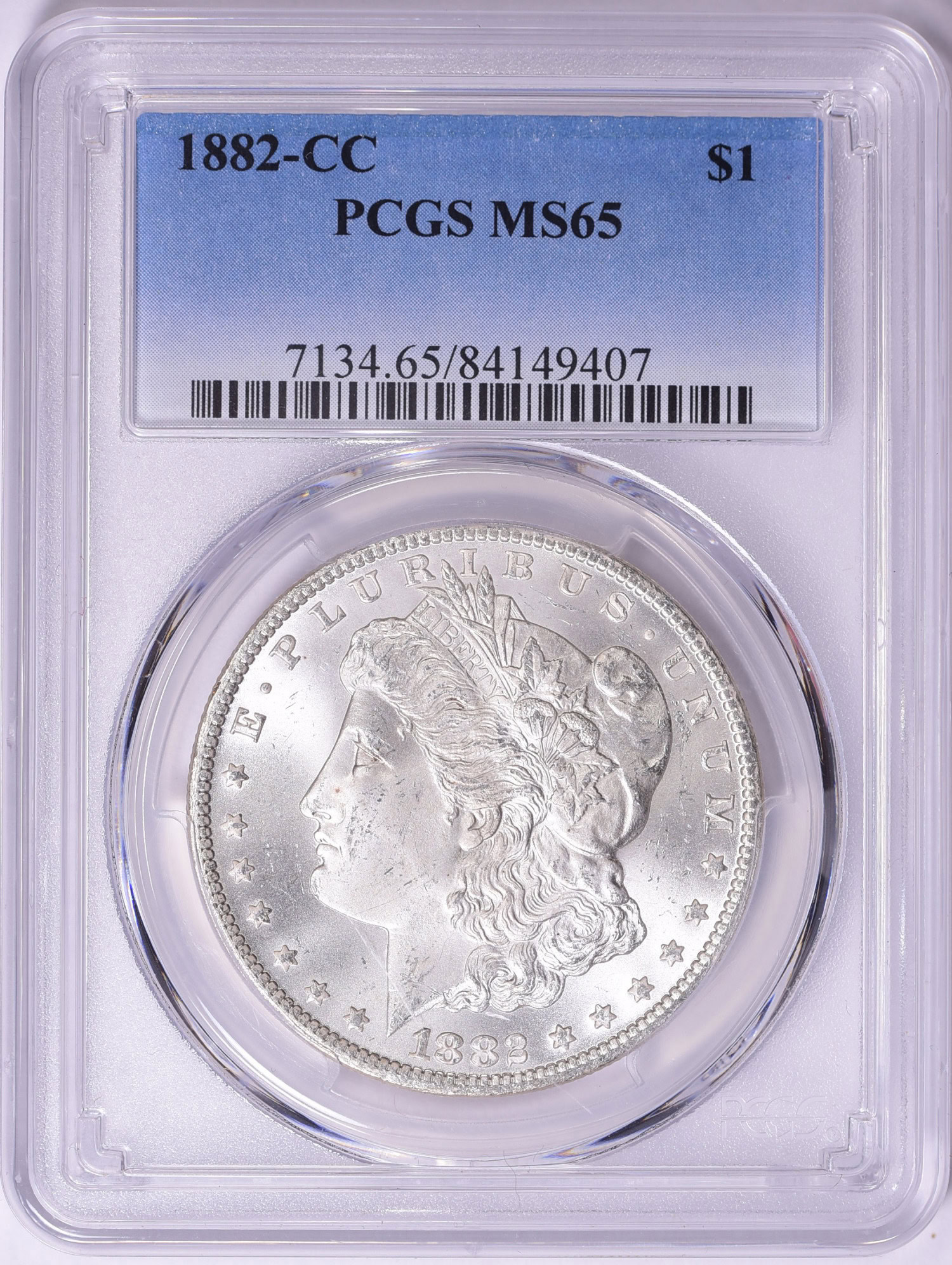 1882-CC Morgan Silver Dollar PCGS MS-65 (Item 1704986) | GreatCollections Coin Auctions
