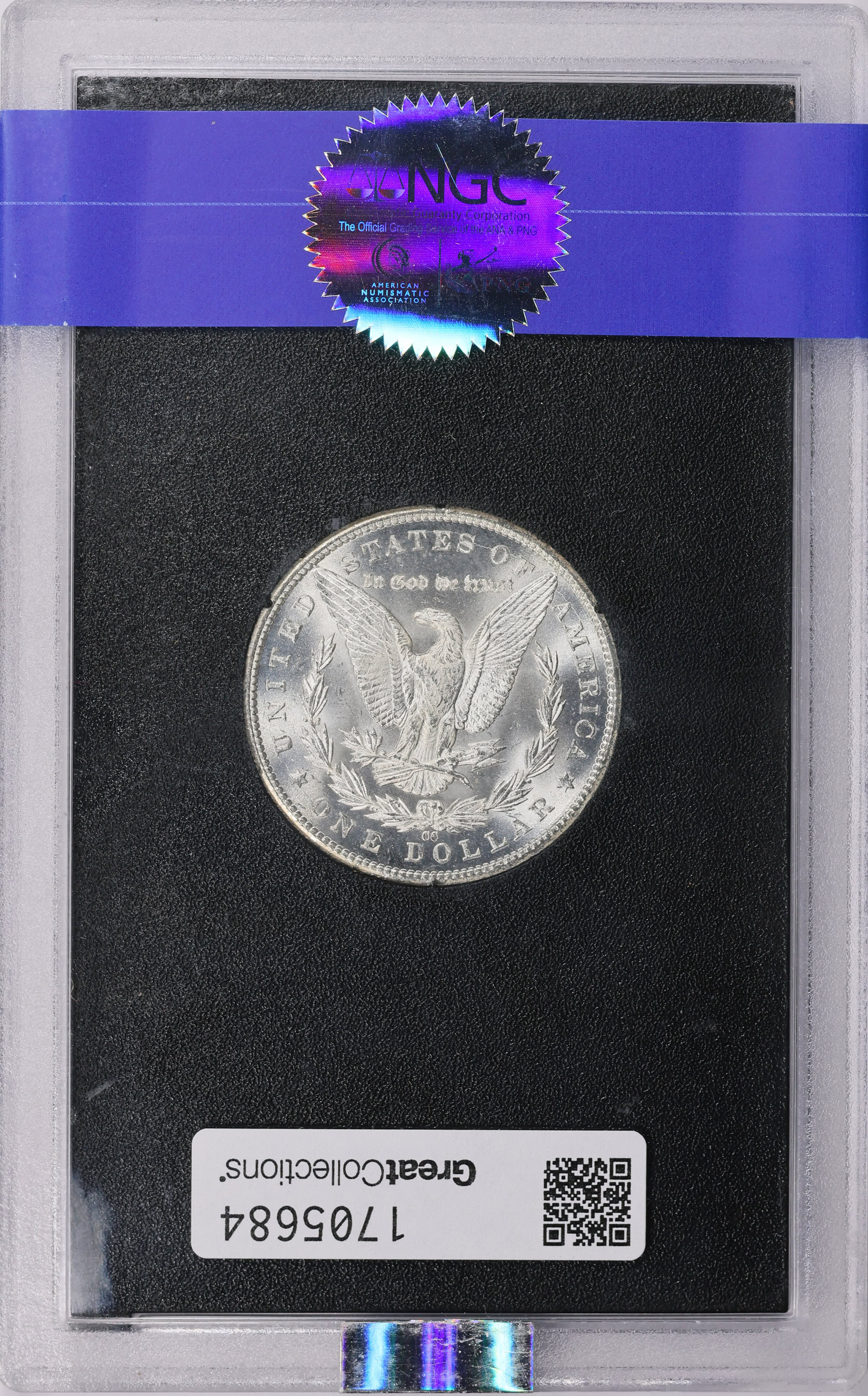 1885-CC Morgan Silver Dollar GSA Hoard NGC MS-67 (CAC Green) (GSA ...