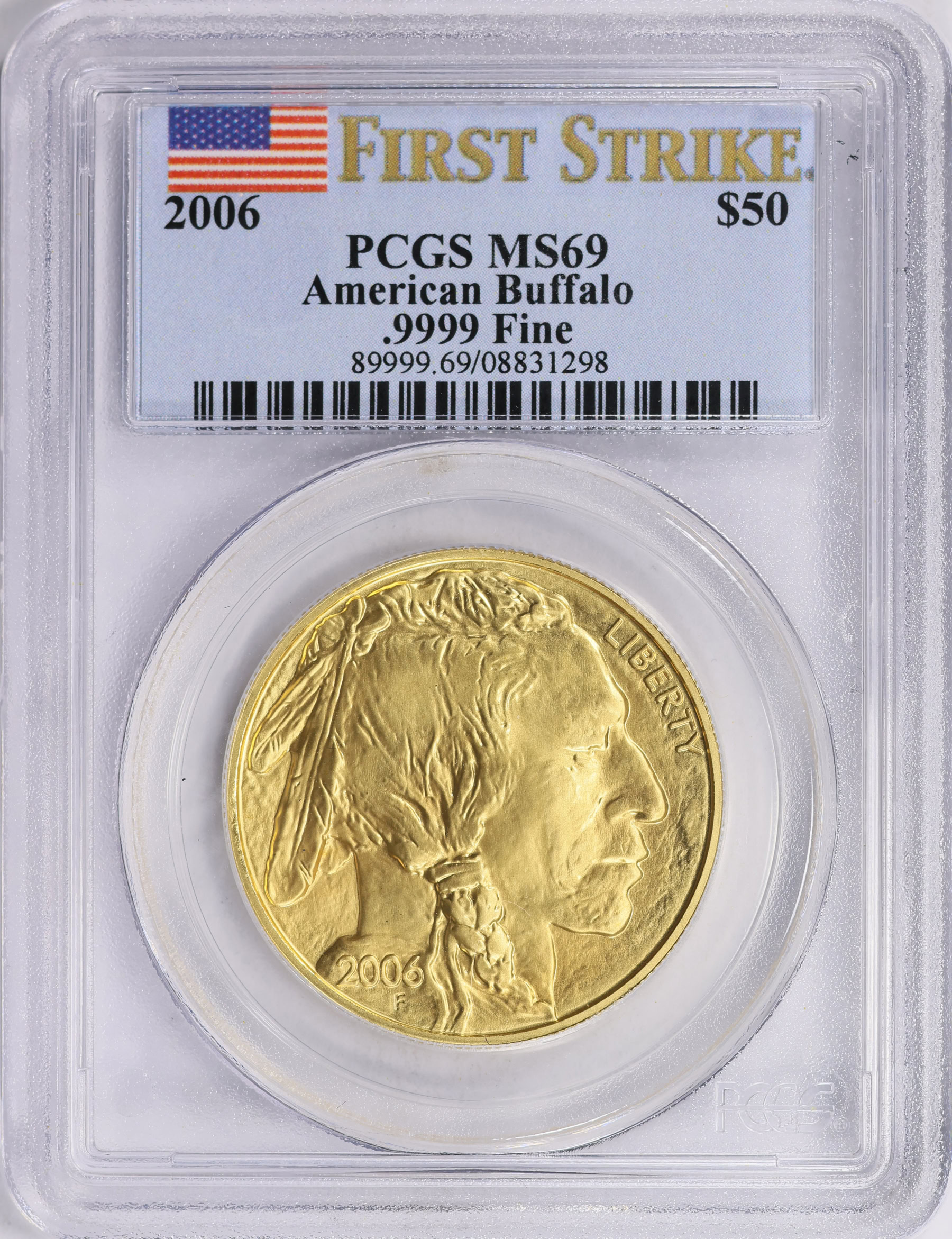 2006 $50 One-Ounce Gold American Buffalo First Strike PCGS MS-69 (Item 1705743 ...