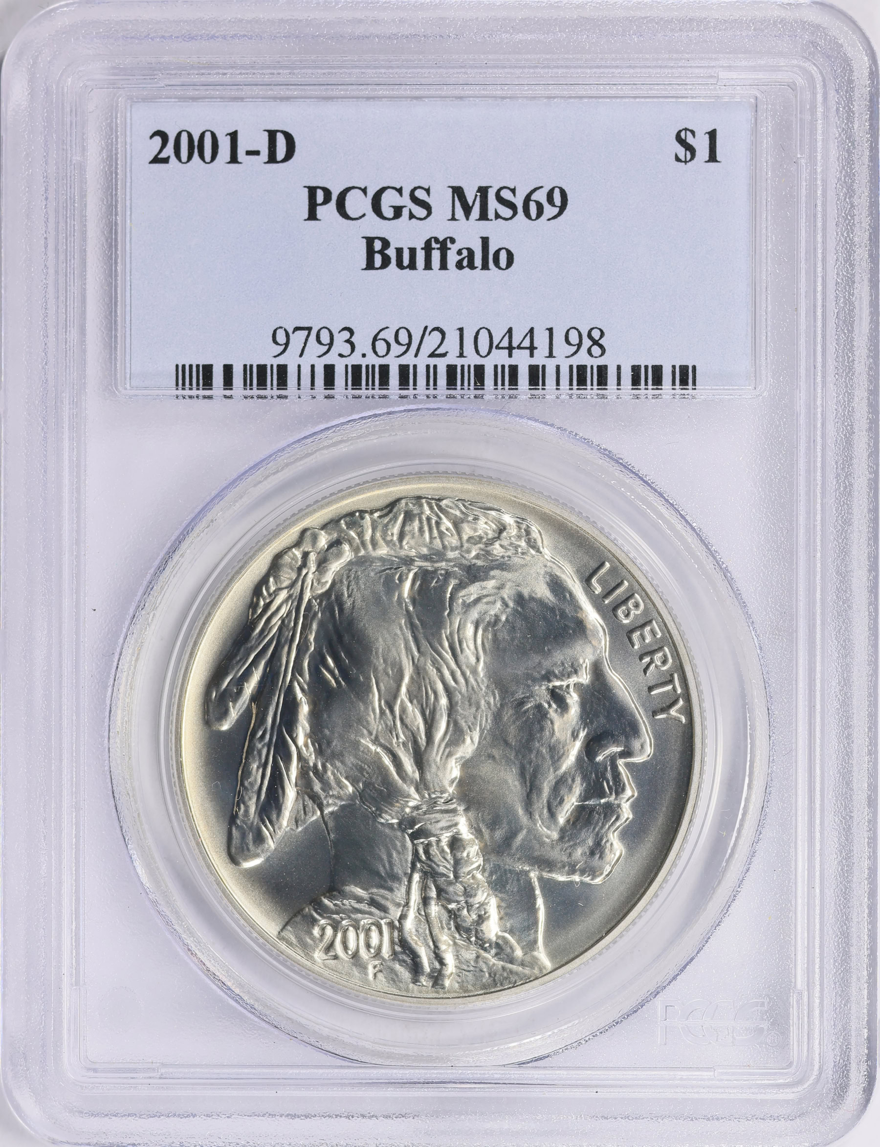 2001-D American Buffalo Silver Dollar PCGS MS-69 (Item 1705770 ...