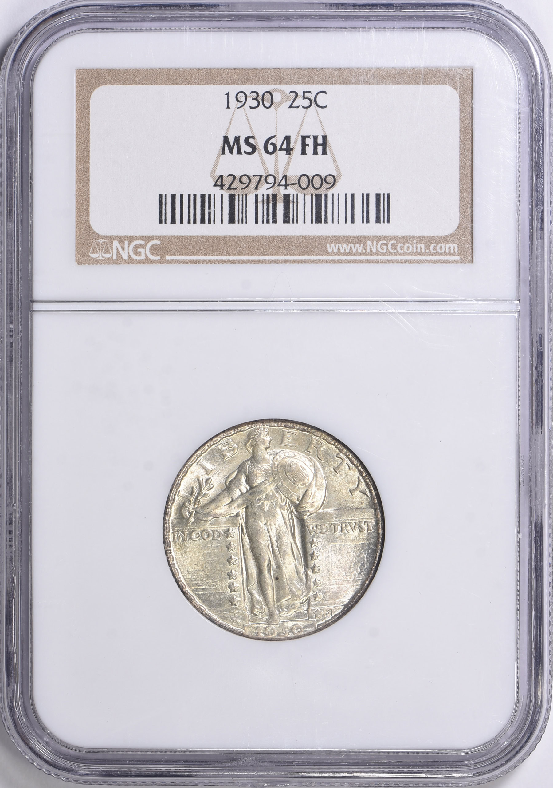 1930 Standing Liberty Quarter NGC MS-64 FH (Item 1705910 ...