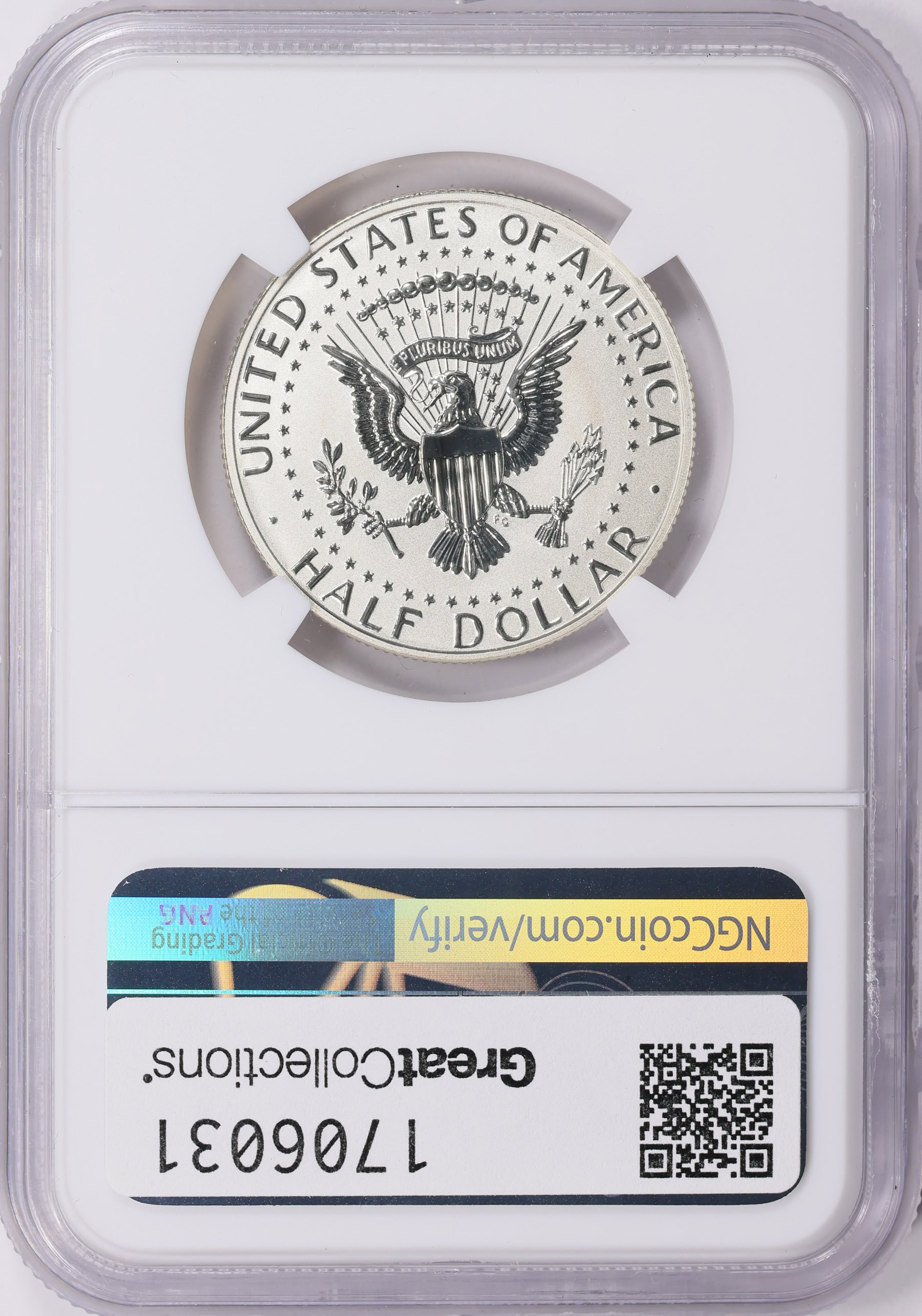 2014-W Kennedy Half Dollar Silver Reverse Proof 50th Anniversary NGC ...