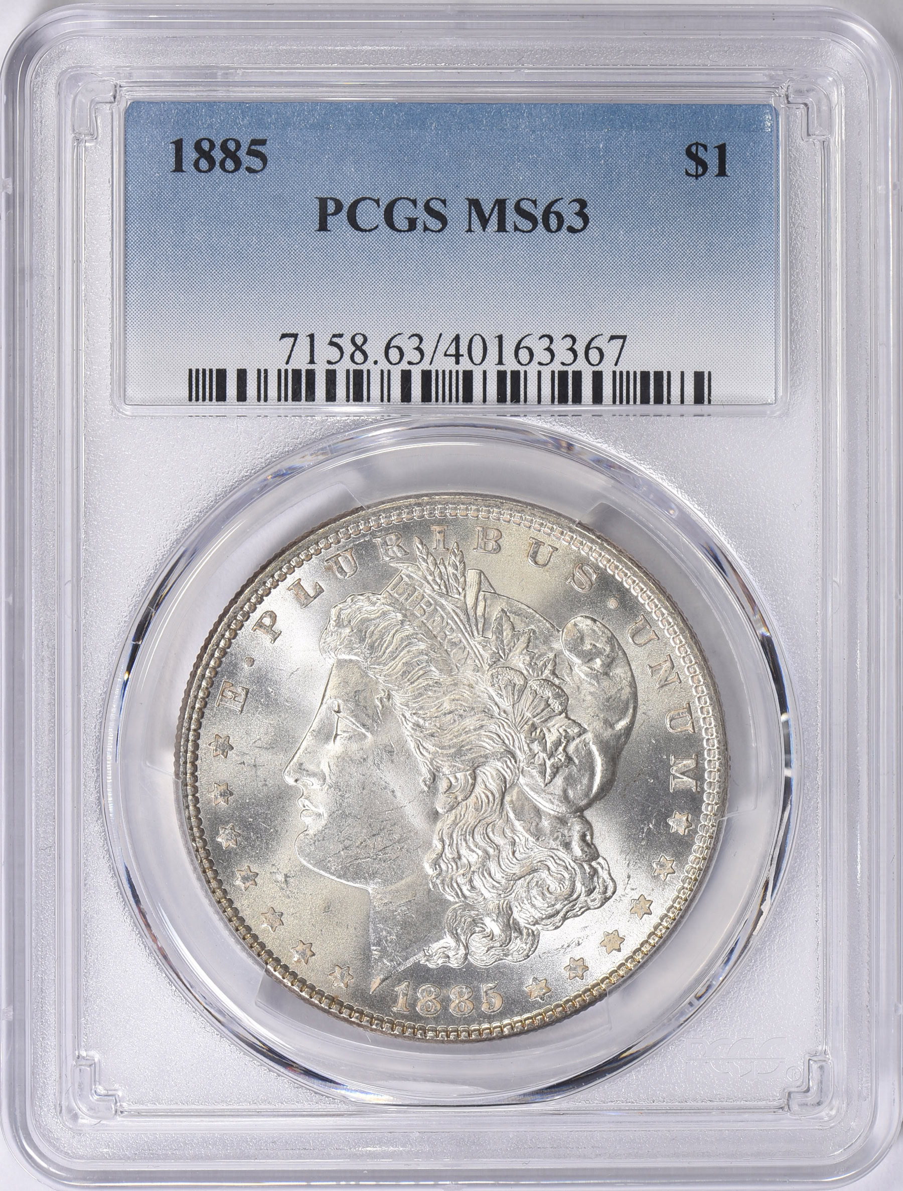 1885 Morgan Silver Dollar PCGS MS-63 (Item 1706256) | GreatCollections Coin Auctions