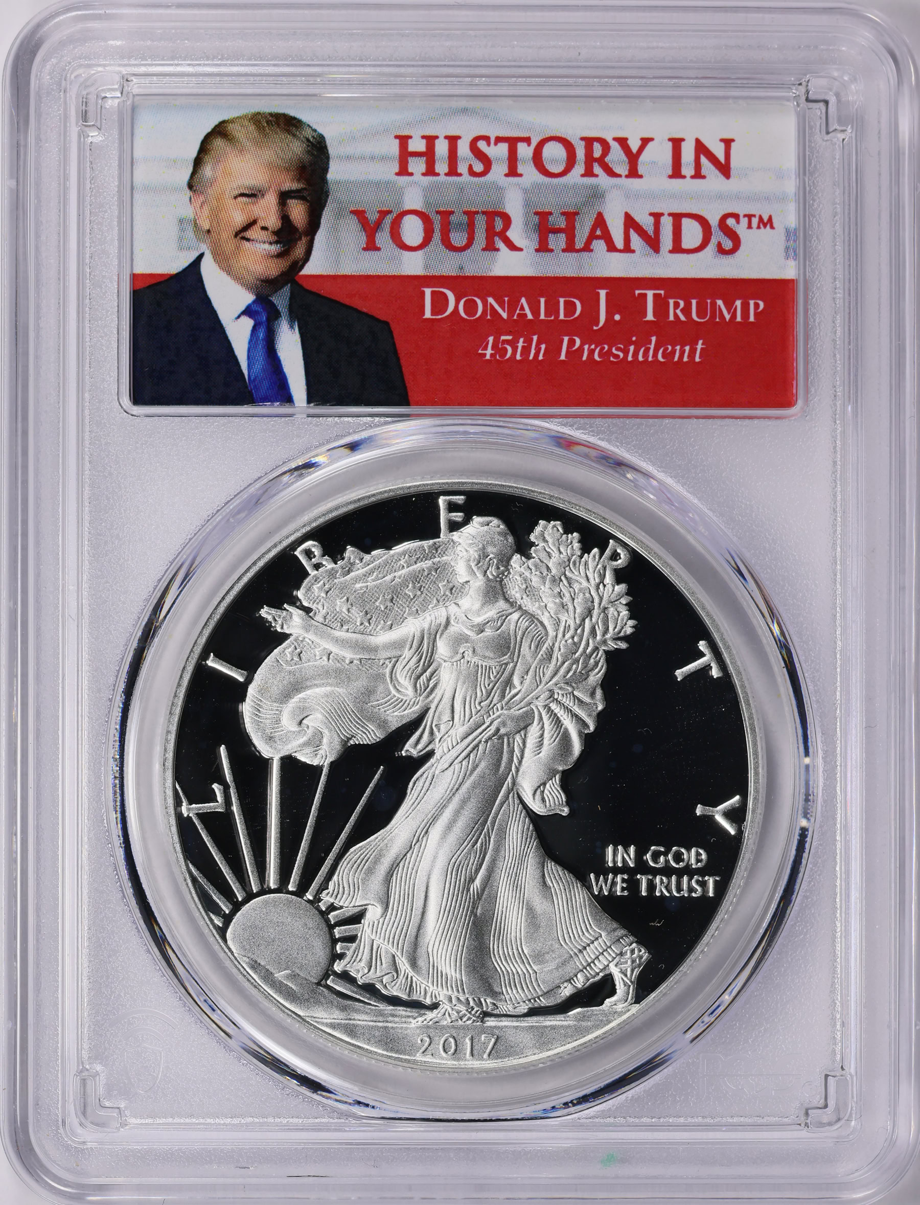 2017-S $1 Silver Eagle (From the Congratulations Set) First Day of Issue PCGS Proof-70 DCAM ...