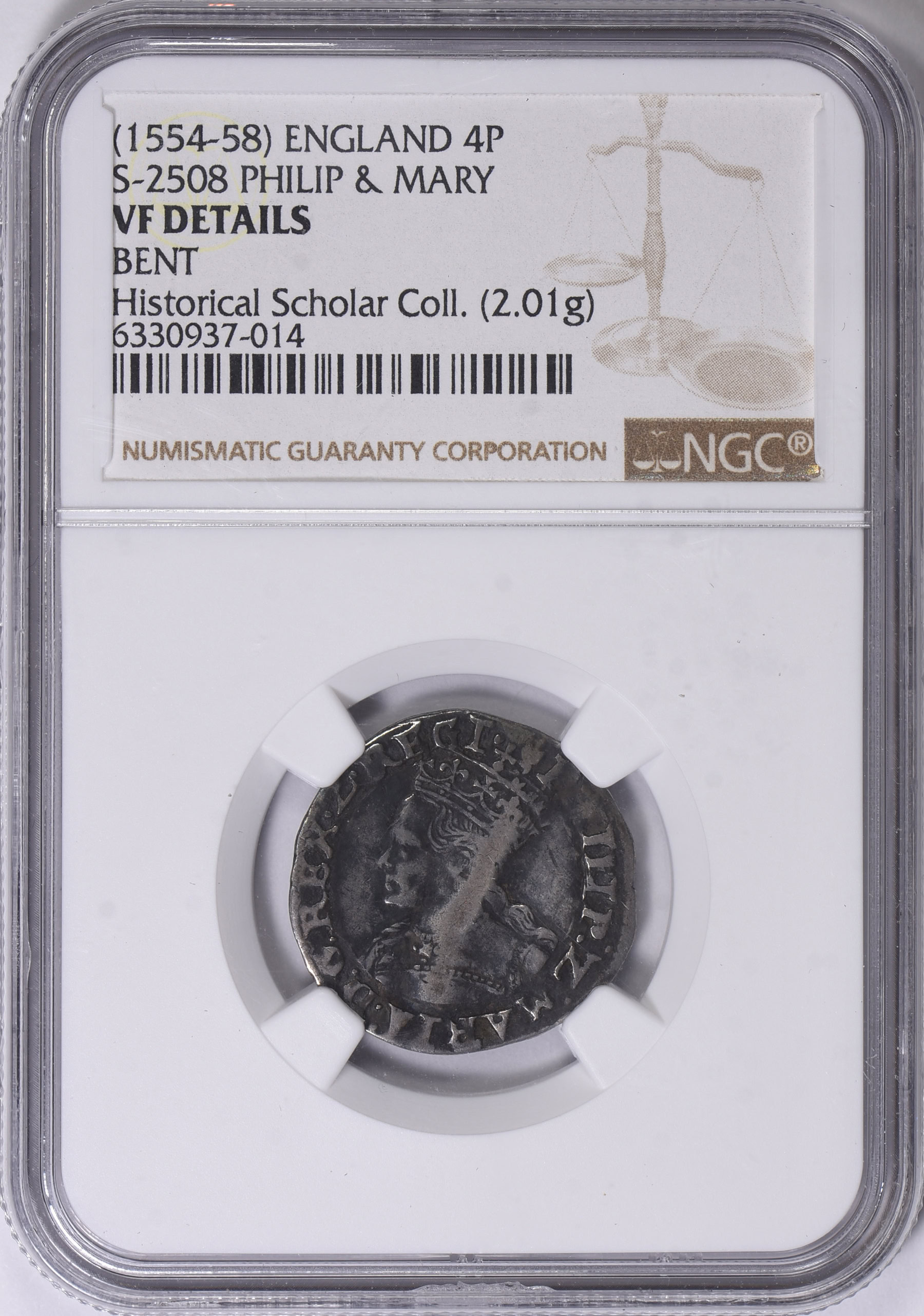 Great Britain ND (1554-58) Silver 4 Pence (Groat) NGC VF Details (2 ...
